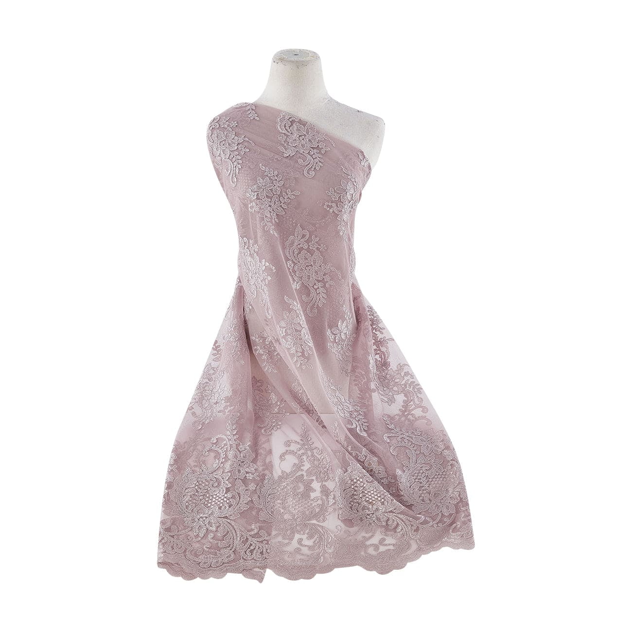 Zelouf French Emb Double Border Scallop Cut On Tulle , Sewing, DIY ...