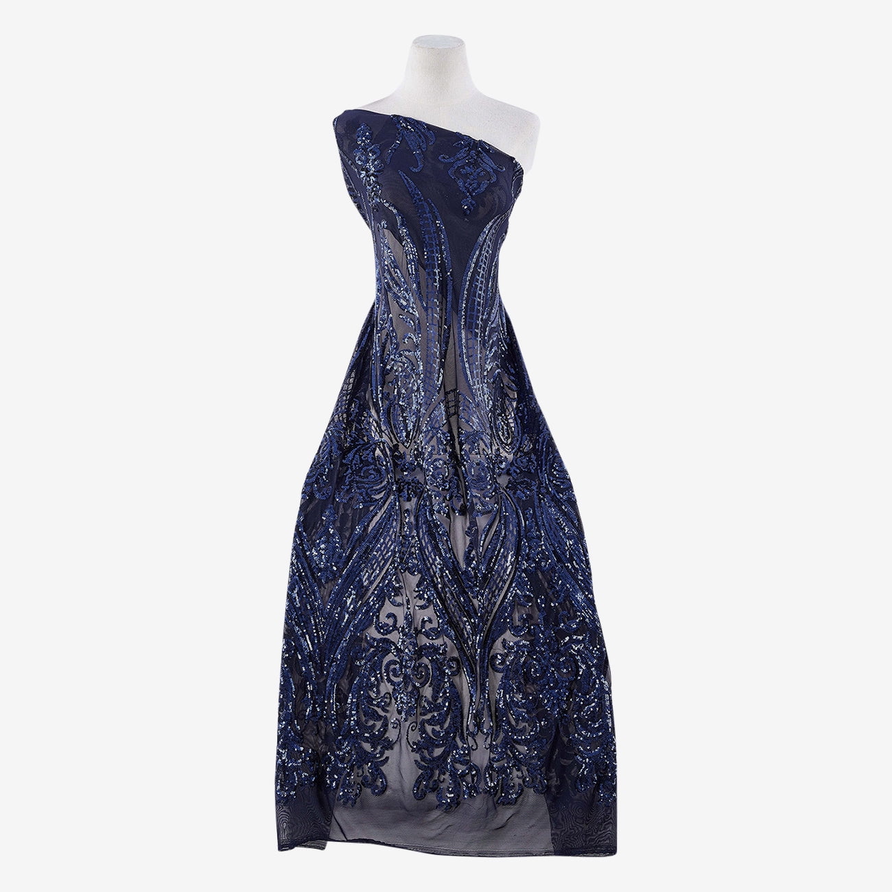 Zelouf Grasse Sequin Emb On Stretch Mesh , Sewing, DIY, Crafts Fabric ...