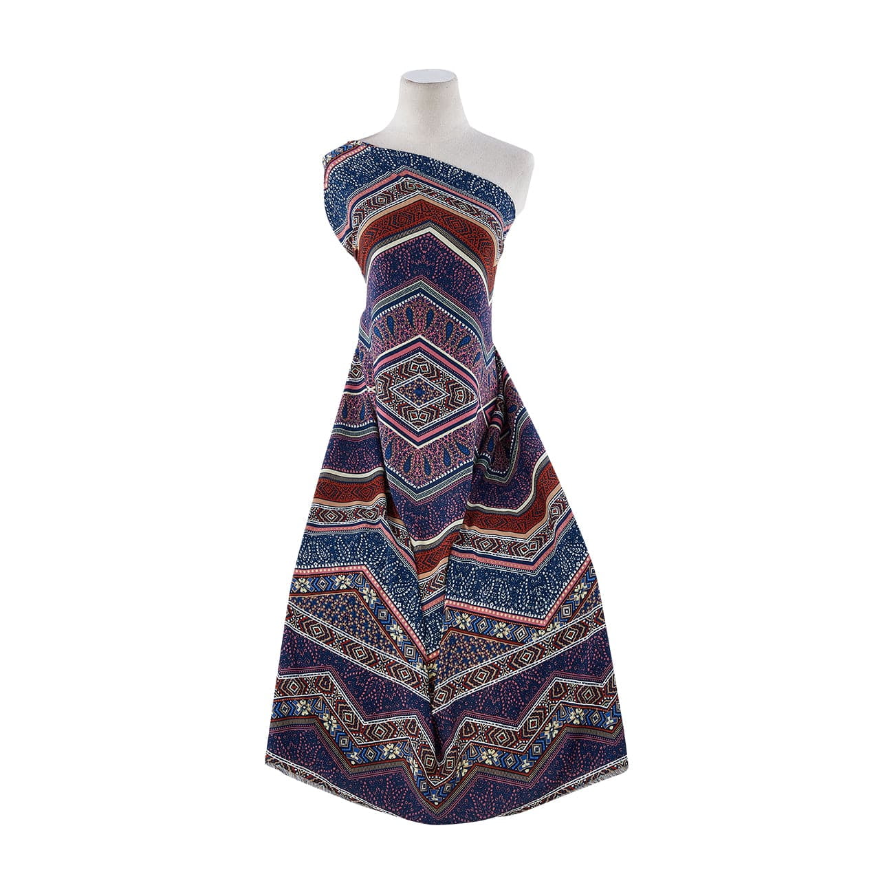 Zelouf Indiva Chevron Border Wool Dobby Print , Sewing, DIY, Crafts ...