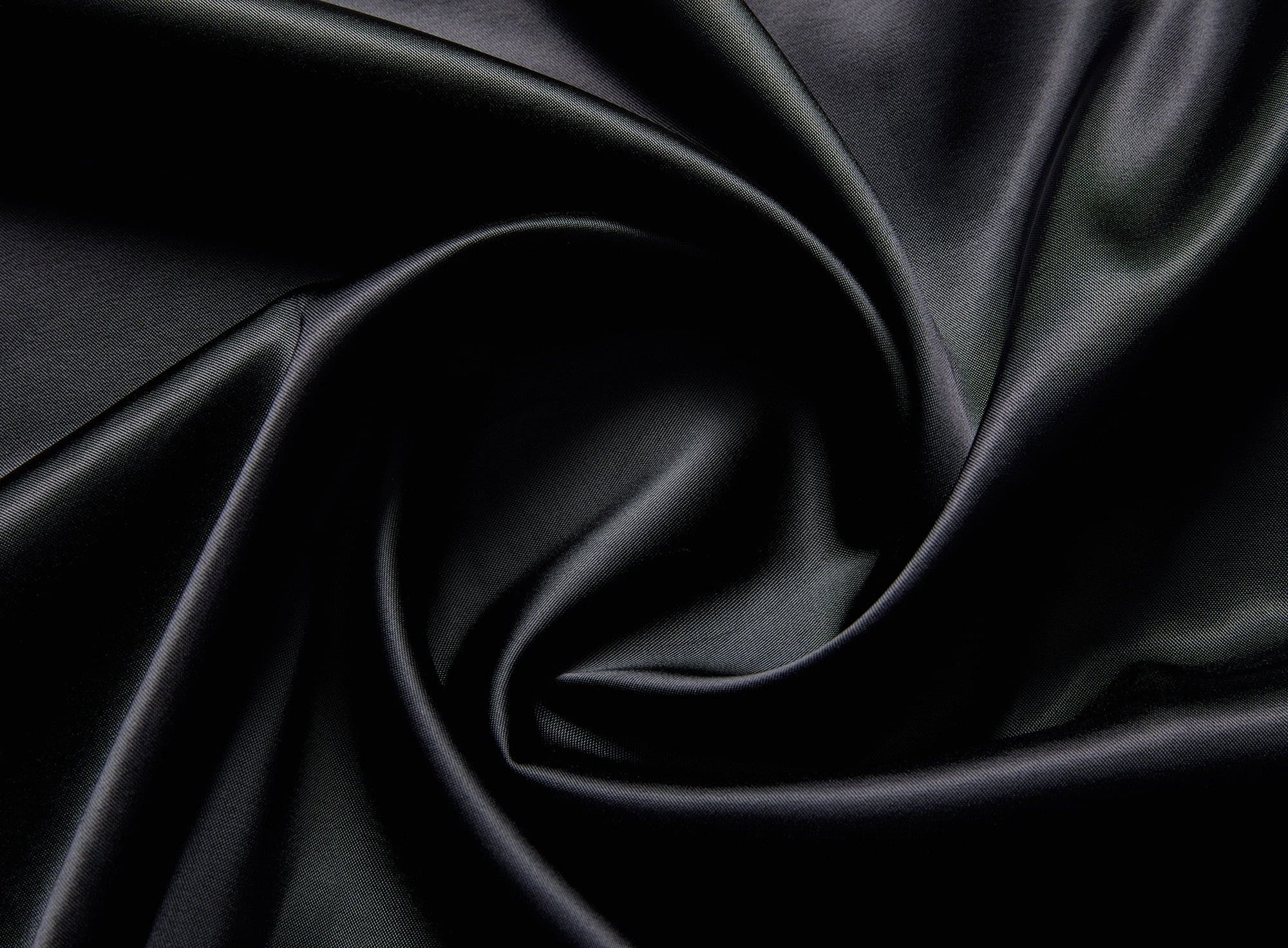 Zelouf Isla Dull Satin , Sewing, DIY, Crafts Fabric by the Yard, Black ...
