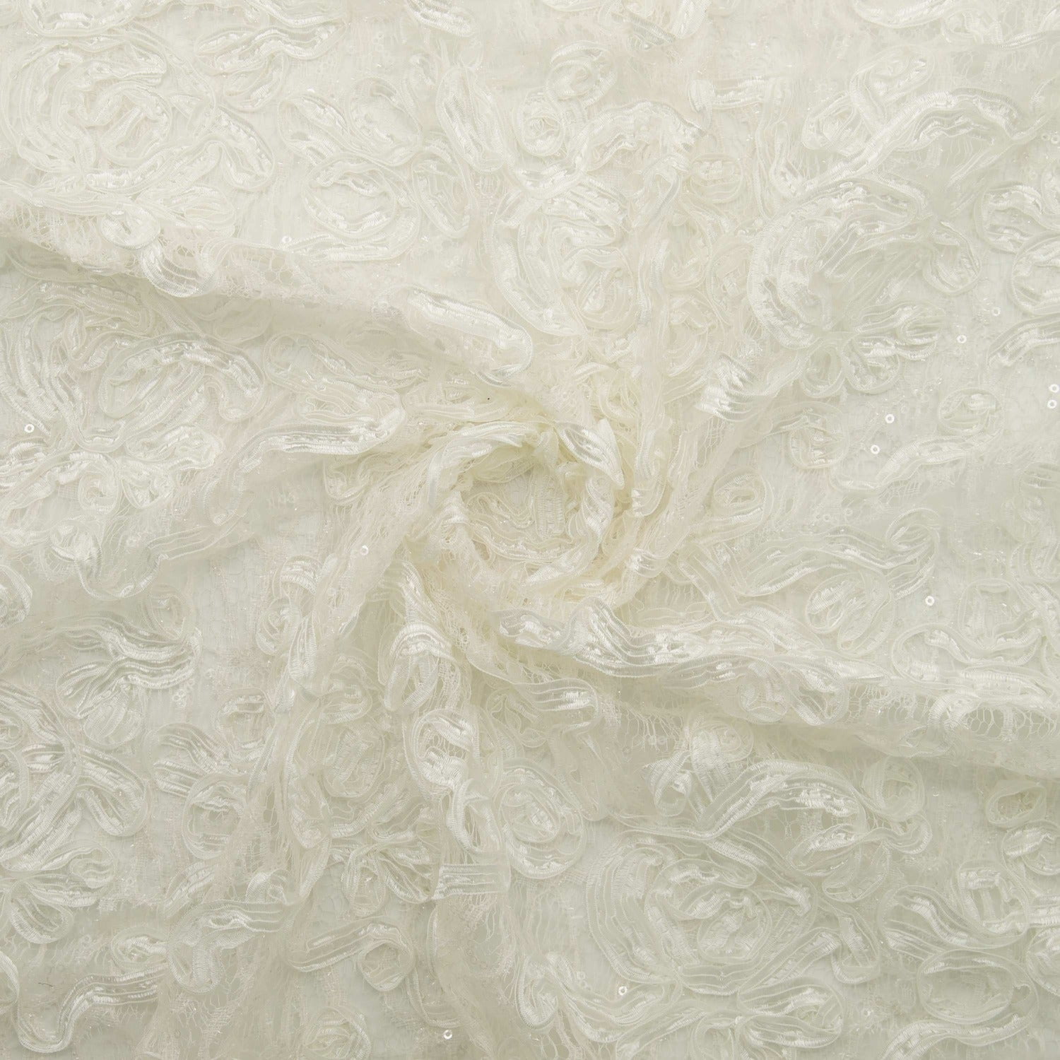 Zelouf Janet Ribbon Soutache Lace Mesh , Sewing, DIY, Crafts Fabric by ...