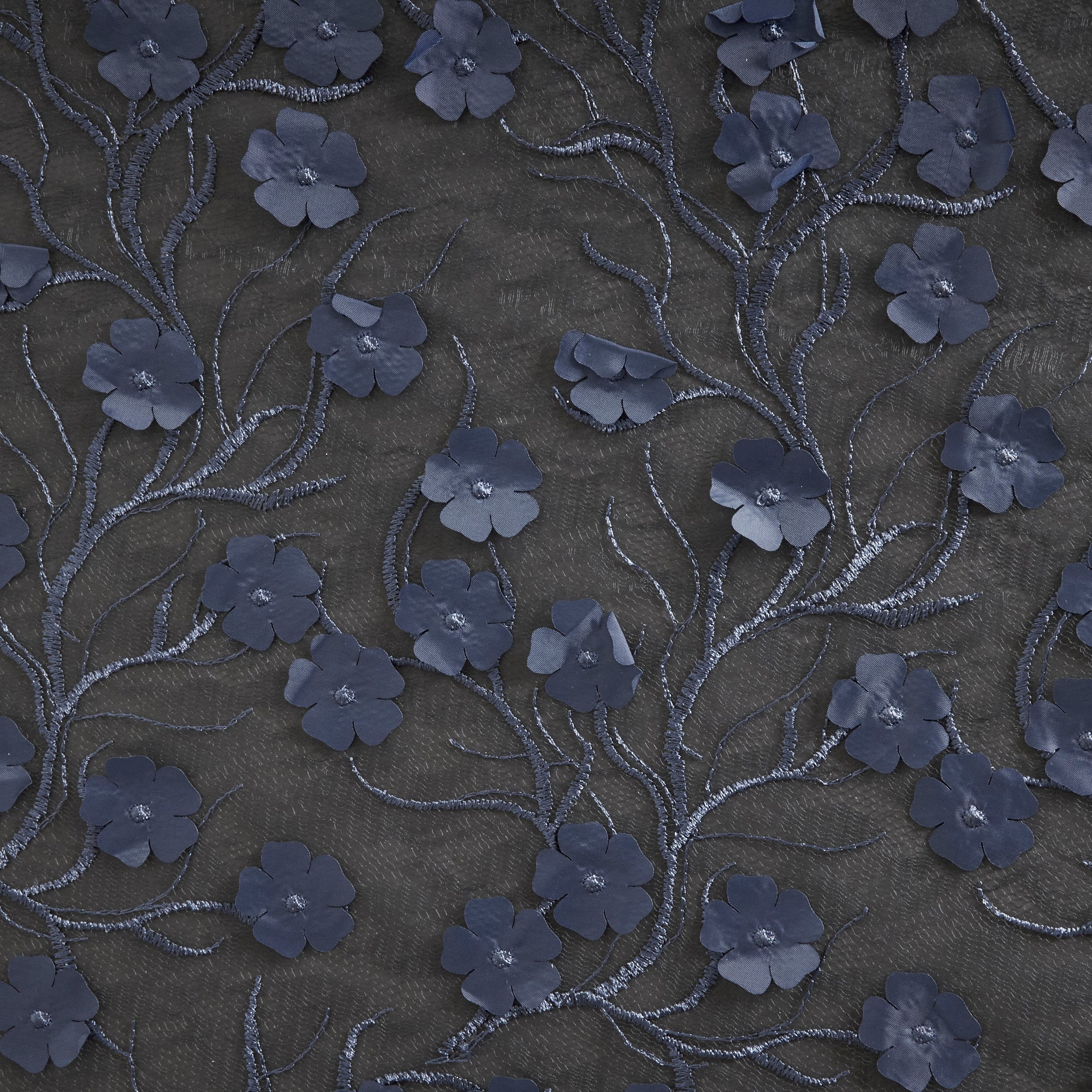 Zelouf Jill 3D Flower Embroidery Lace Mesh , Sewing, DIY, Crafts Fabric ...