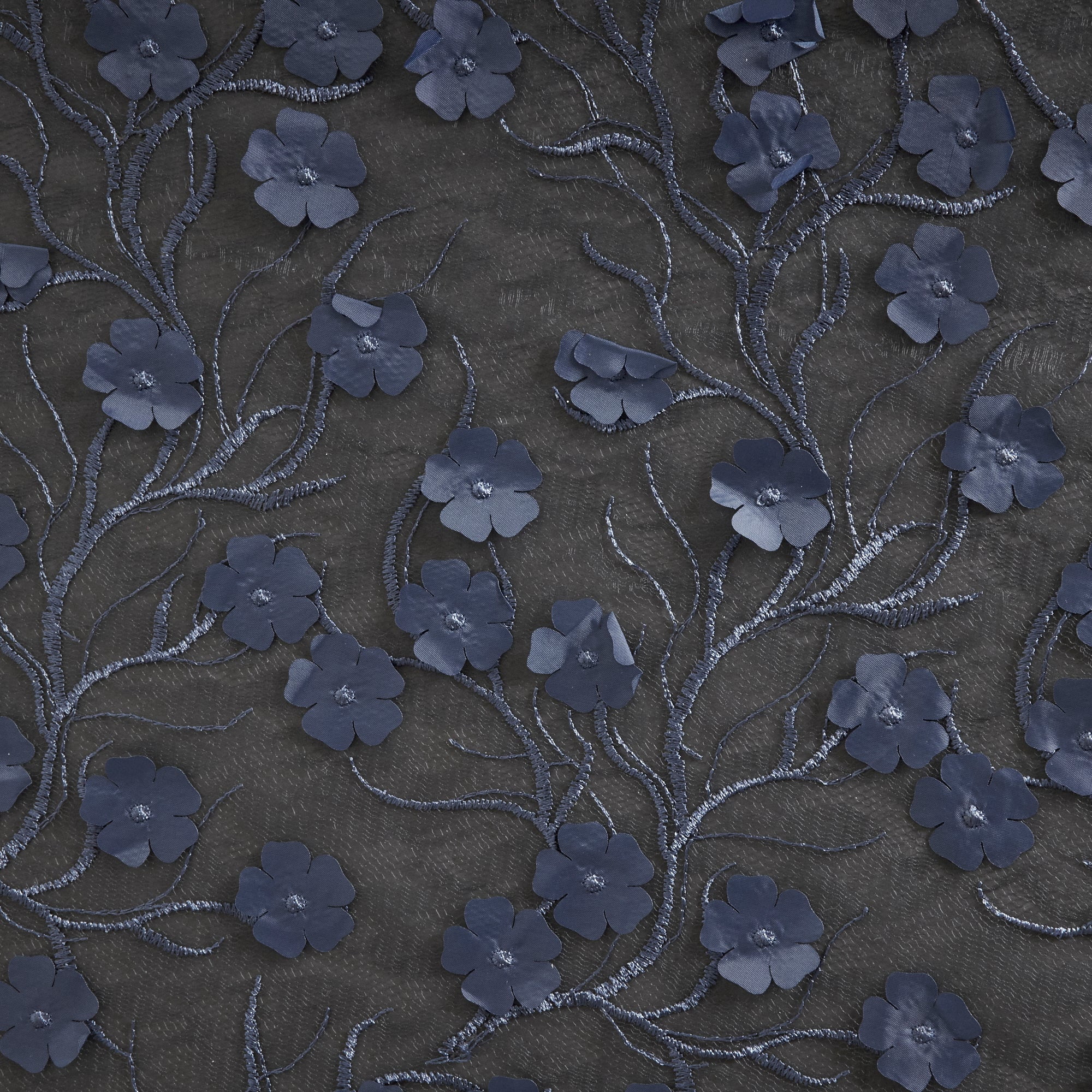 Zelouf Jill 3D Flower Embroidery Lace Mesh , Sewing, DIY, Crafts Fabric ...