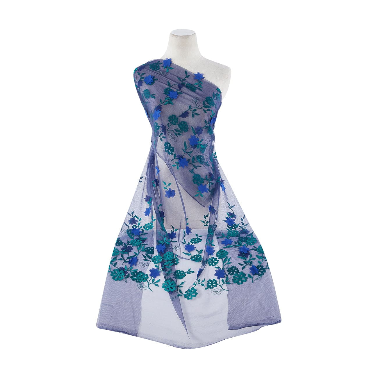 Zelouf Junie Embroidered 3D Flower On Mesh , Sewing, DIY, Crafts Fabric ...