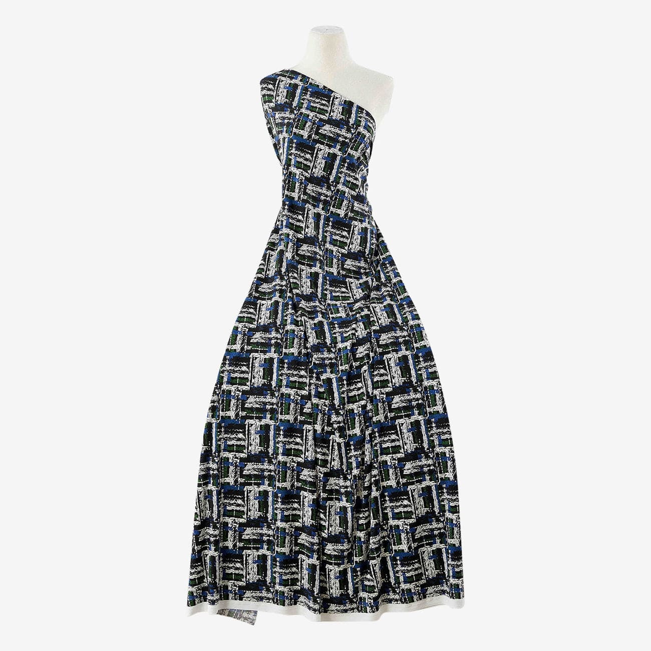 Zelouf Kensington Check Puff Print Ity , Sewing, DIY, Crafts Fabric by ...