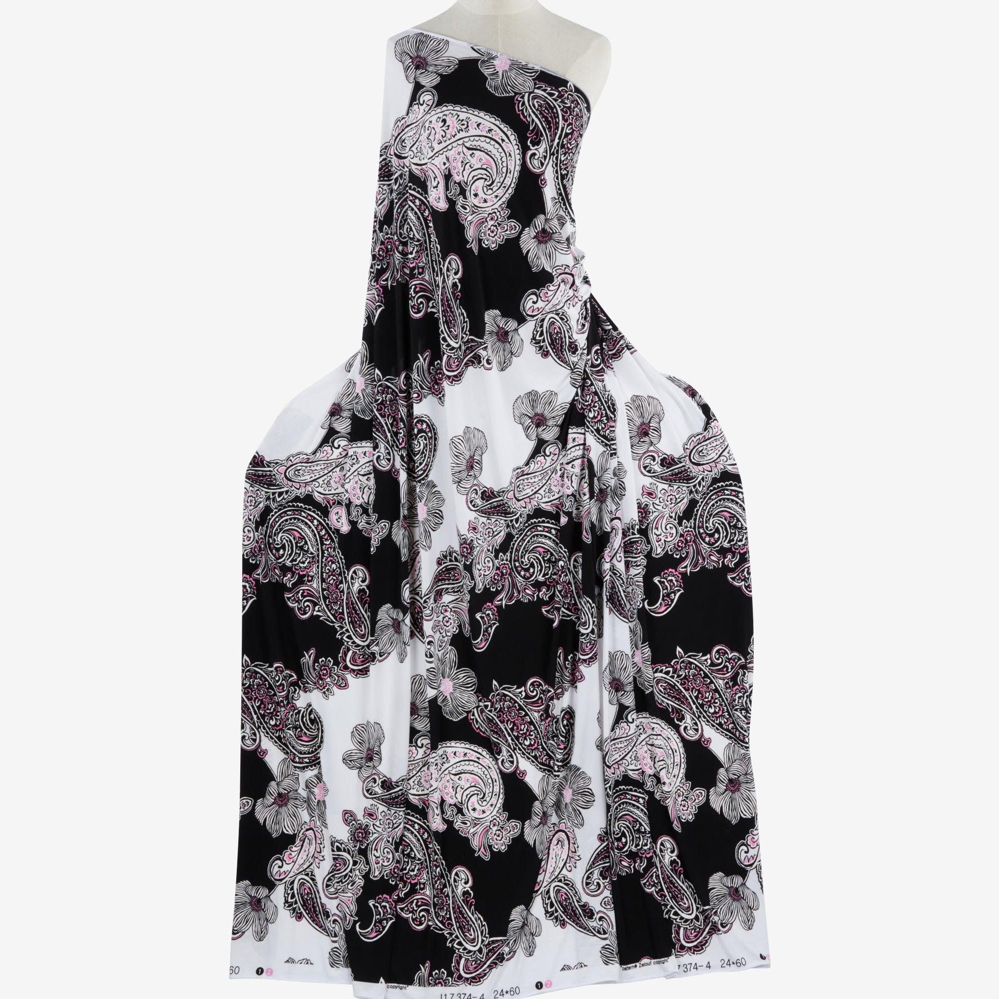 Zelouf Kikyo Puff Print Ity , Sewing, DIY, Crafts Fabric by the Yard ...