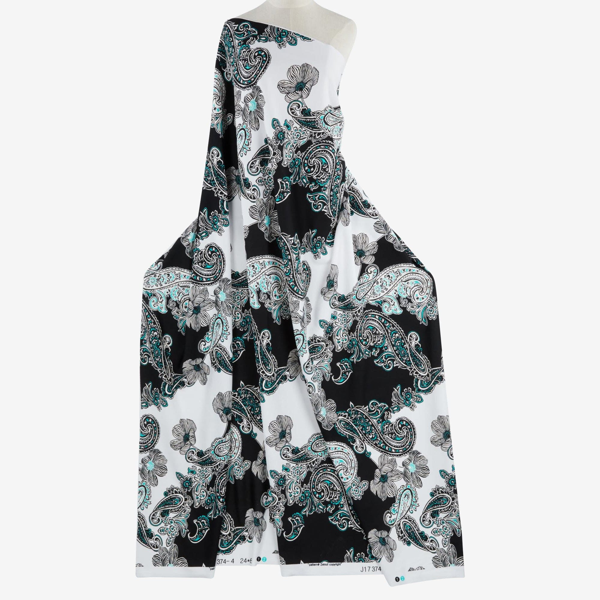 Zelouf Kikyo Puff Print Scuba , Sewing, DIY, Crafts Fabric by the Yard ...