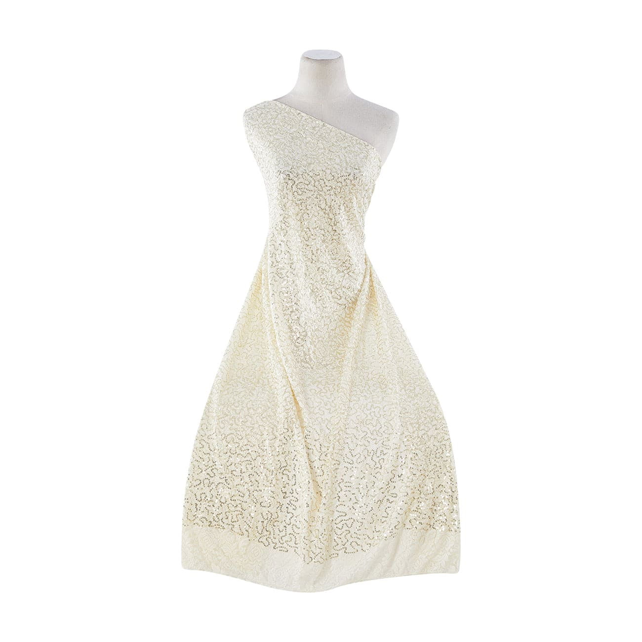 Zelouf Lace With Seqs , Sewing, DIY, Crafts Fabric by the Yard, Ivory ...