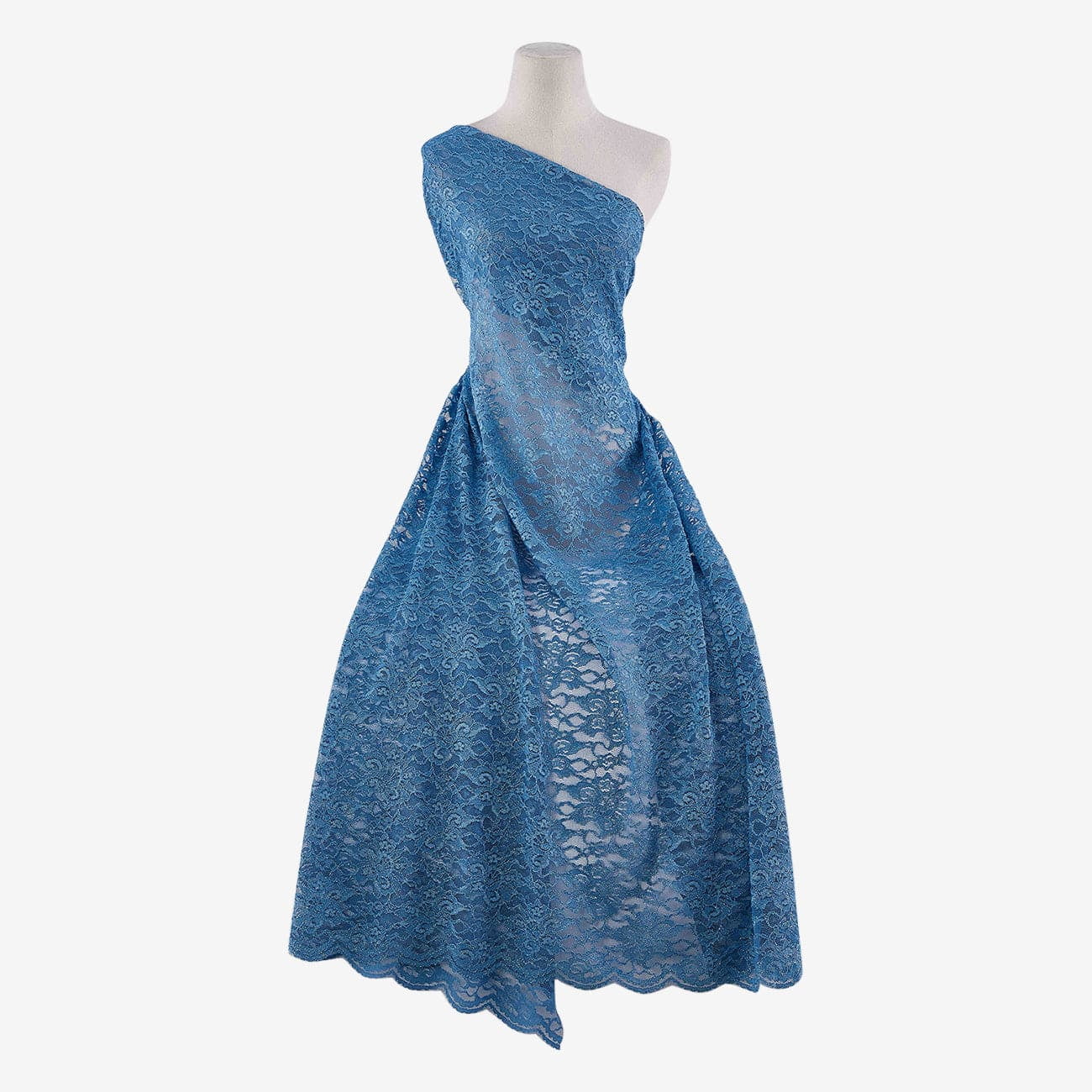 Zelouf Laurel Floral Scallop Glitter Lace , Sewing, DIY, Crafts Fabric ...