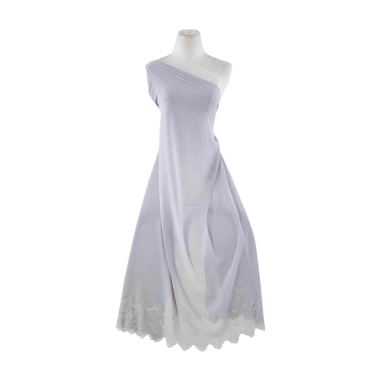 Zelouf Lazor Cut Studded Pearl Silk Chiffon Double Border , Sewing, DIY ...