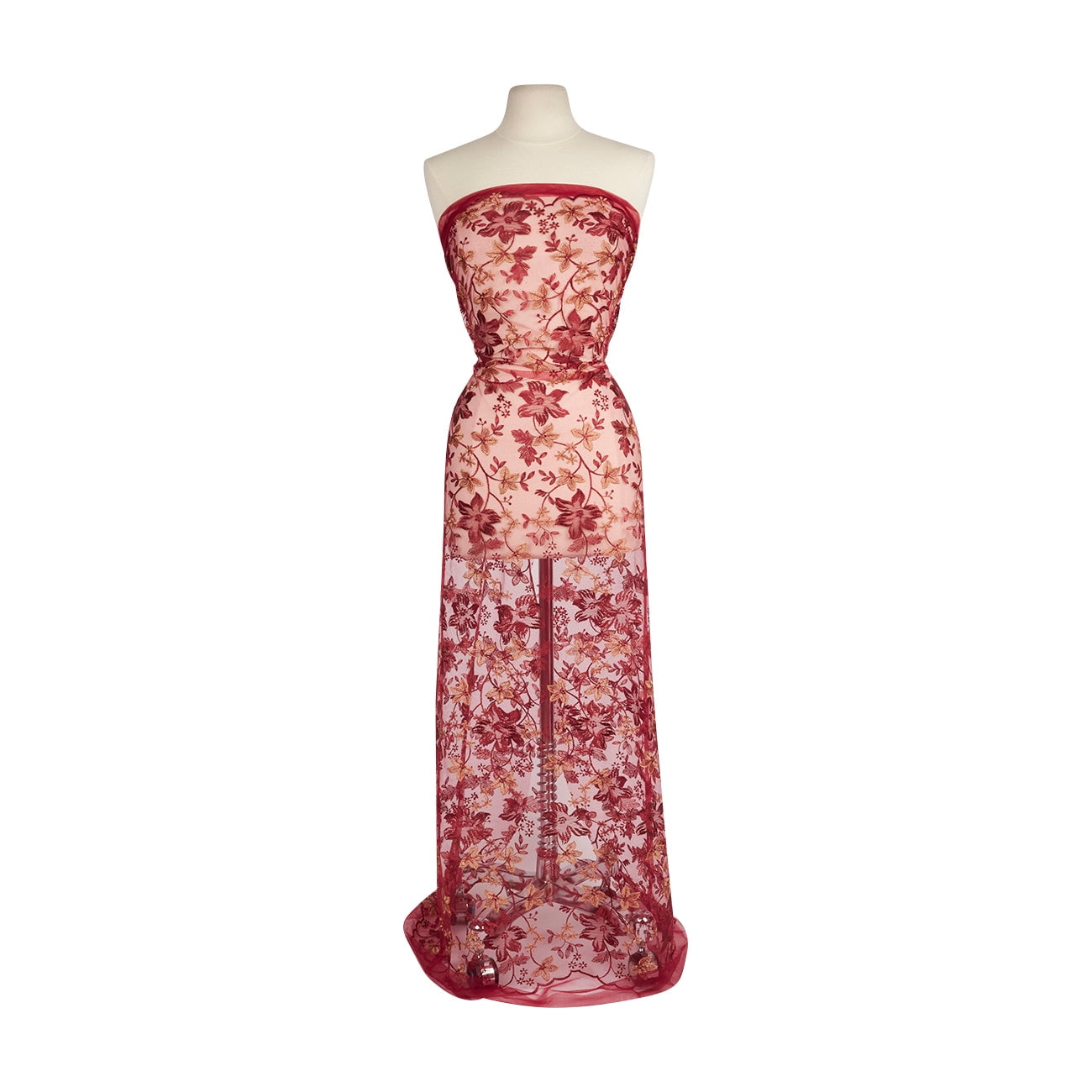 Zelouf Leena Floral Embroidery Mesh , Sewing, DIY, Crafts Fabric by the ...
