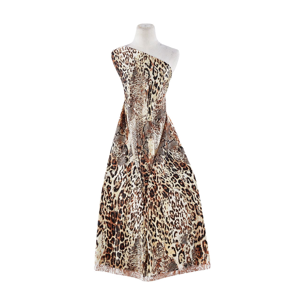 Zelouf Leopard Print On Silky Knit W/ Allover Clear Trans , Sewing, DIY ...