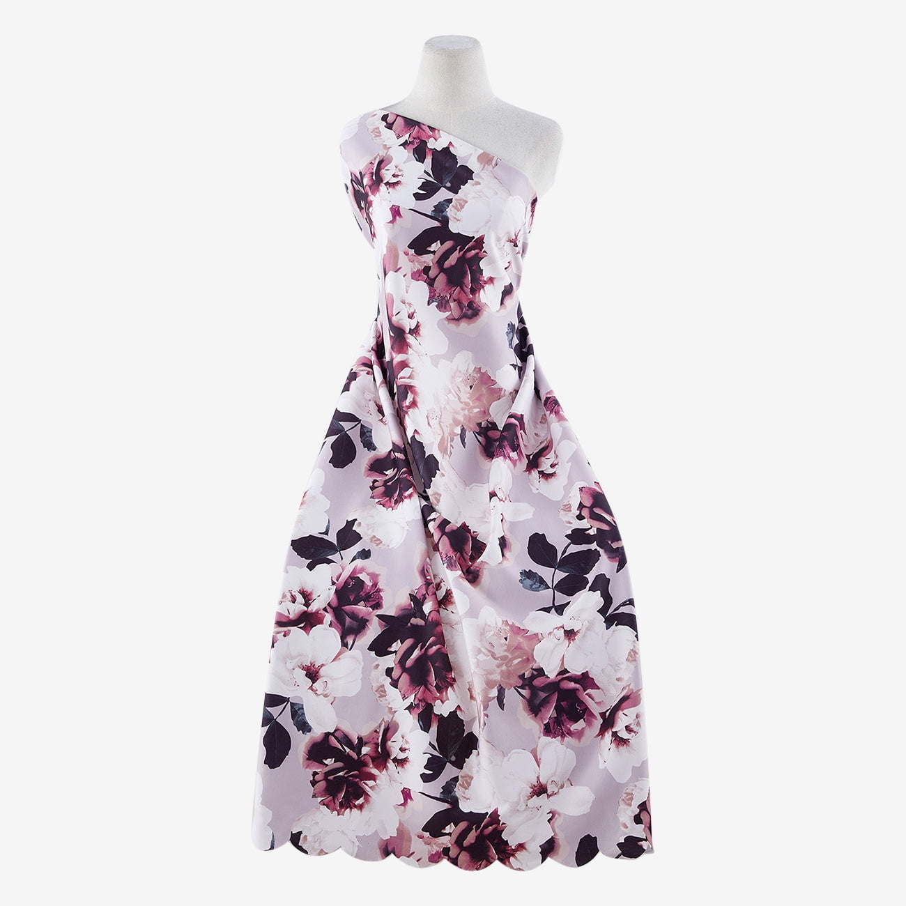 Zelouf Leyla Print Scallop Cut Scuba , Sewing, DIY, Crafts Fabric by the Yard, Sand/orchid, 1 ...