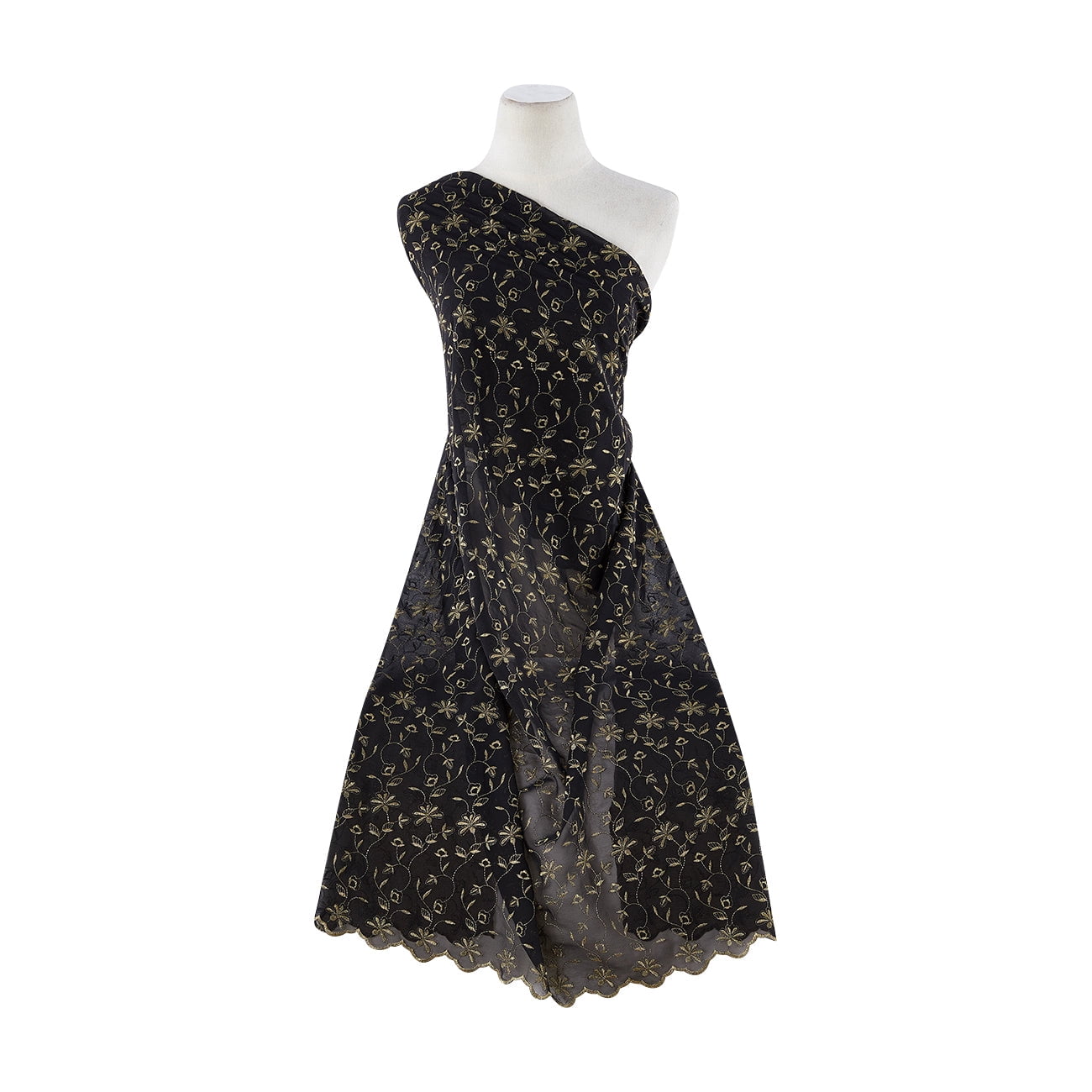 Zelouf Lina Metallic Double Scallop Chiffon , Sewing, DIY, Crafts ...