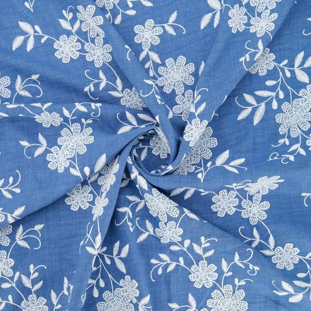 Zelouf Lola Floral Puff Print On Twill , Sewing, DIY, Crafts Fabric by ...