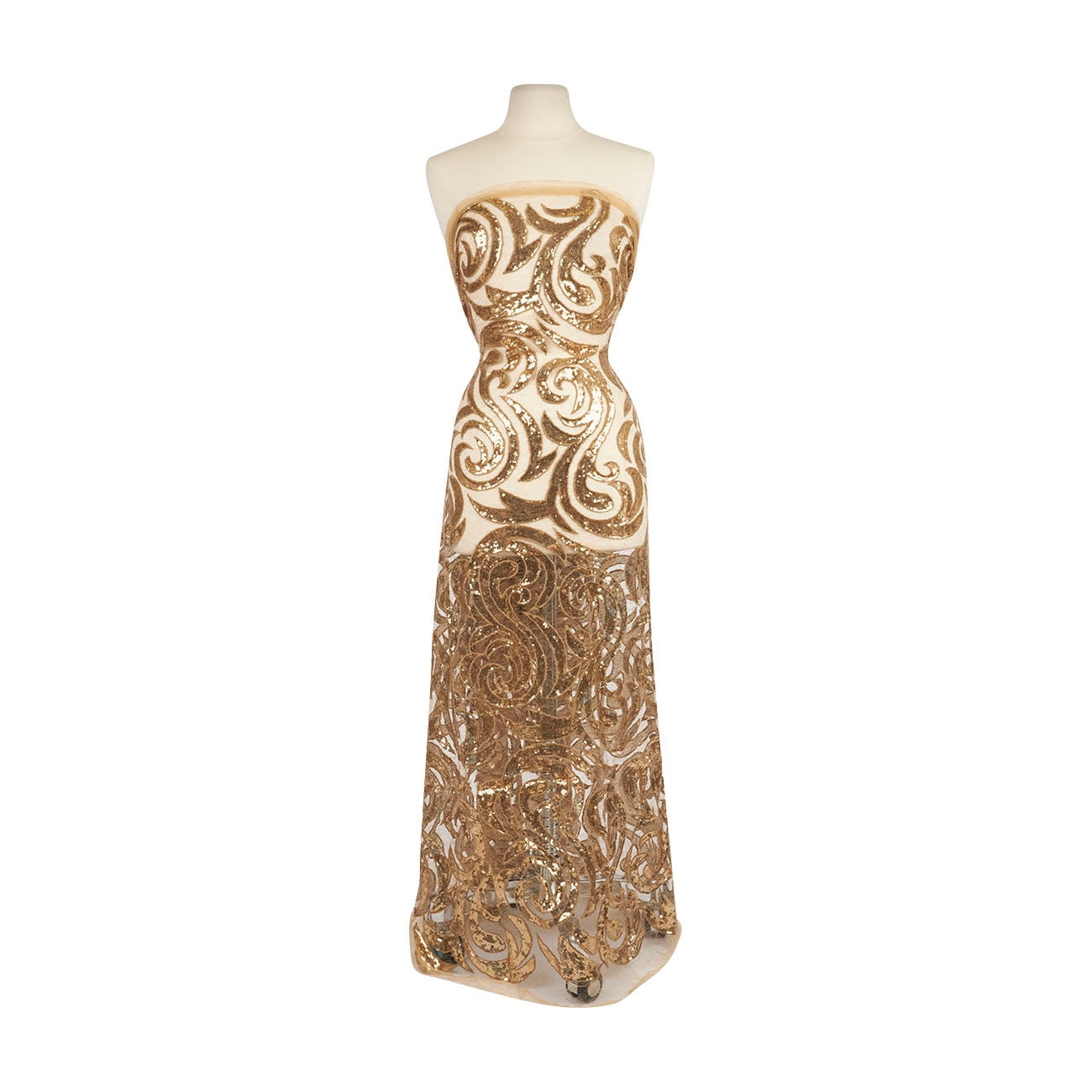 Zelouf Maggie Scroll Sequin Mesh , Sewing, DIY, Crafts Fabric by the ...
