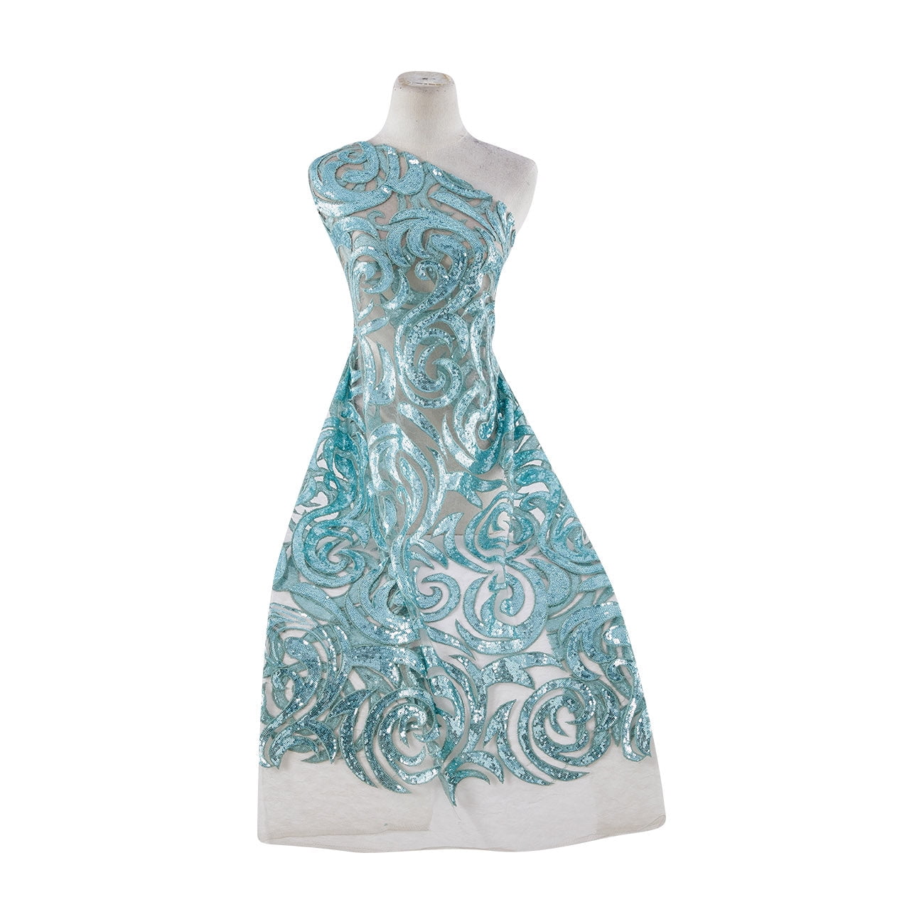 Zelouf Maggie Scroll Sequin Mesh , Sewing, DIY, Crafts Fabric by the ...