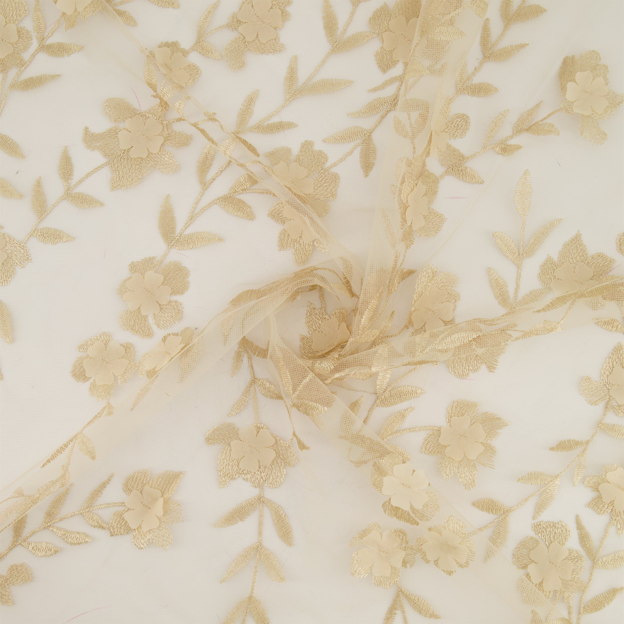 Zelouf Marissa 3D Floral Embroidery On Mesh , Sewing, DIY, Crafts ...