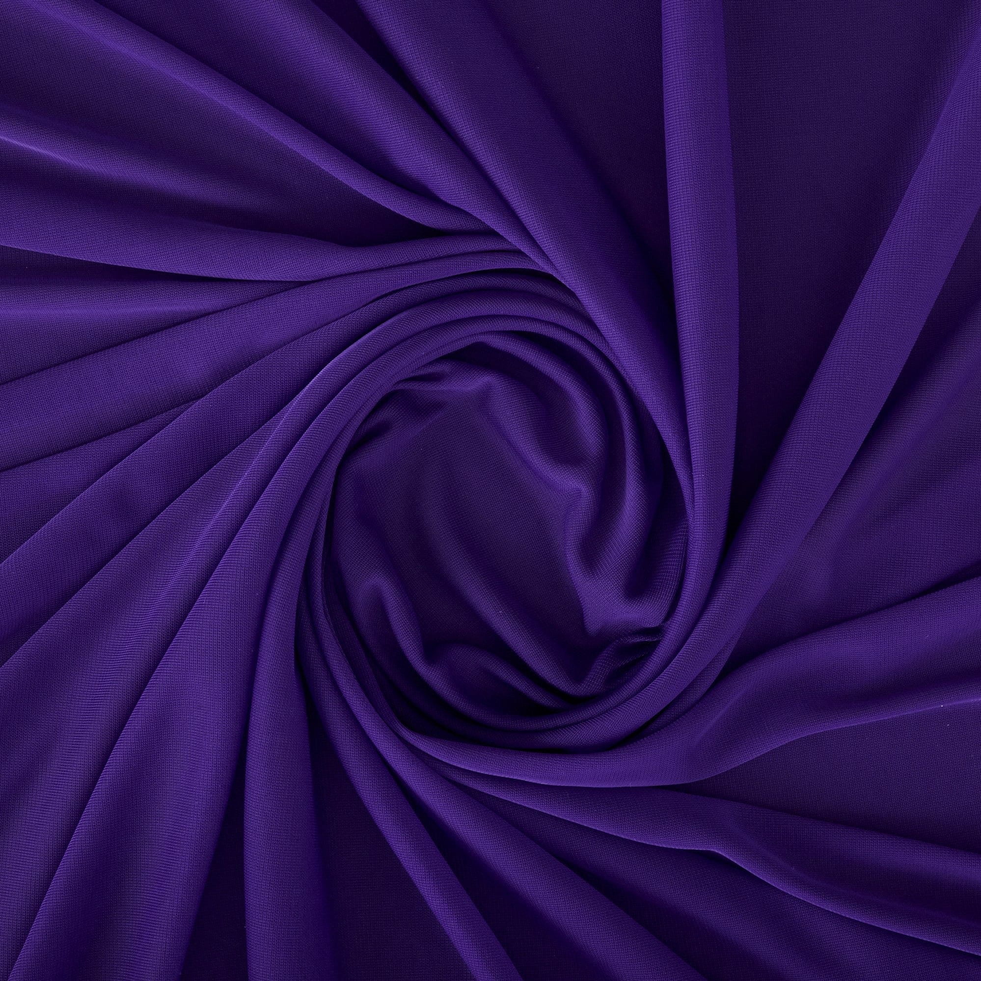 Zelouf Matte Jersey Chiffon , Sewing, DIY, Crafts Fabric by the Yard, Purple Frenzy, 1 Yard ...