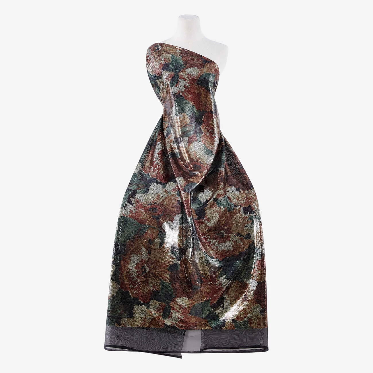 Zelouf Mel Watercolor Floral Print Sequin Power Mesh , Sewing, DIY ...