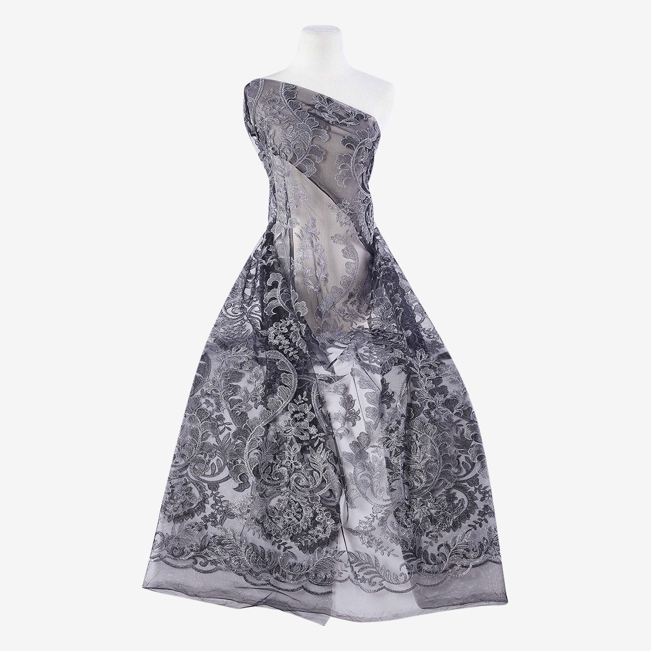 Zelouf Milan Metallic Yarn Emb On Mesh , Sewing, DIY, Crafts Fabric by ...