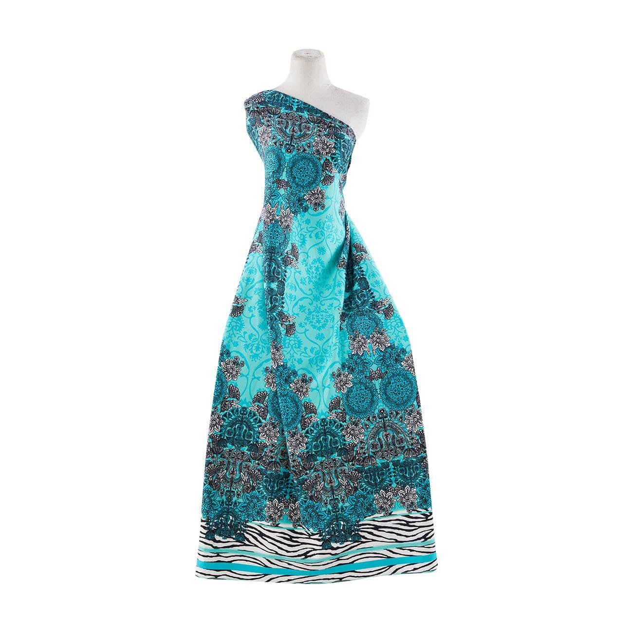 Zelouf Modern Ikait Double Border On Scuba , Sewing, DIY, Crafts Fabric ...