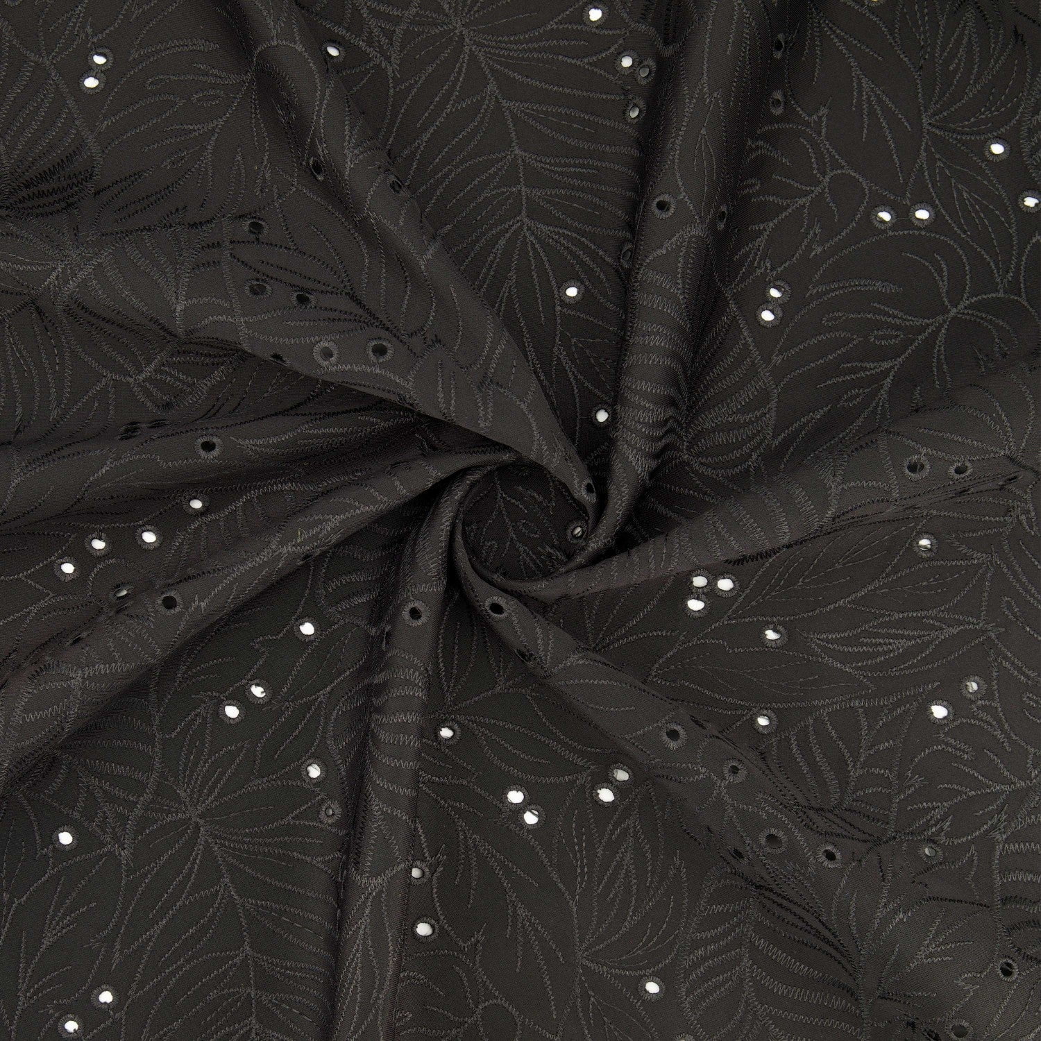 Zelouf Monstera Leaf Eyelets On Scuba , Sewing, DIY, Crafts Fabric by ...