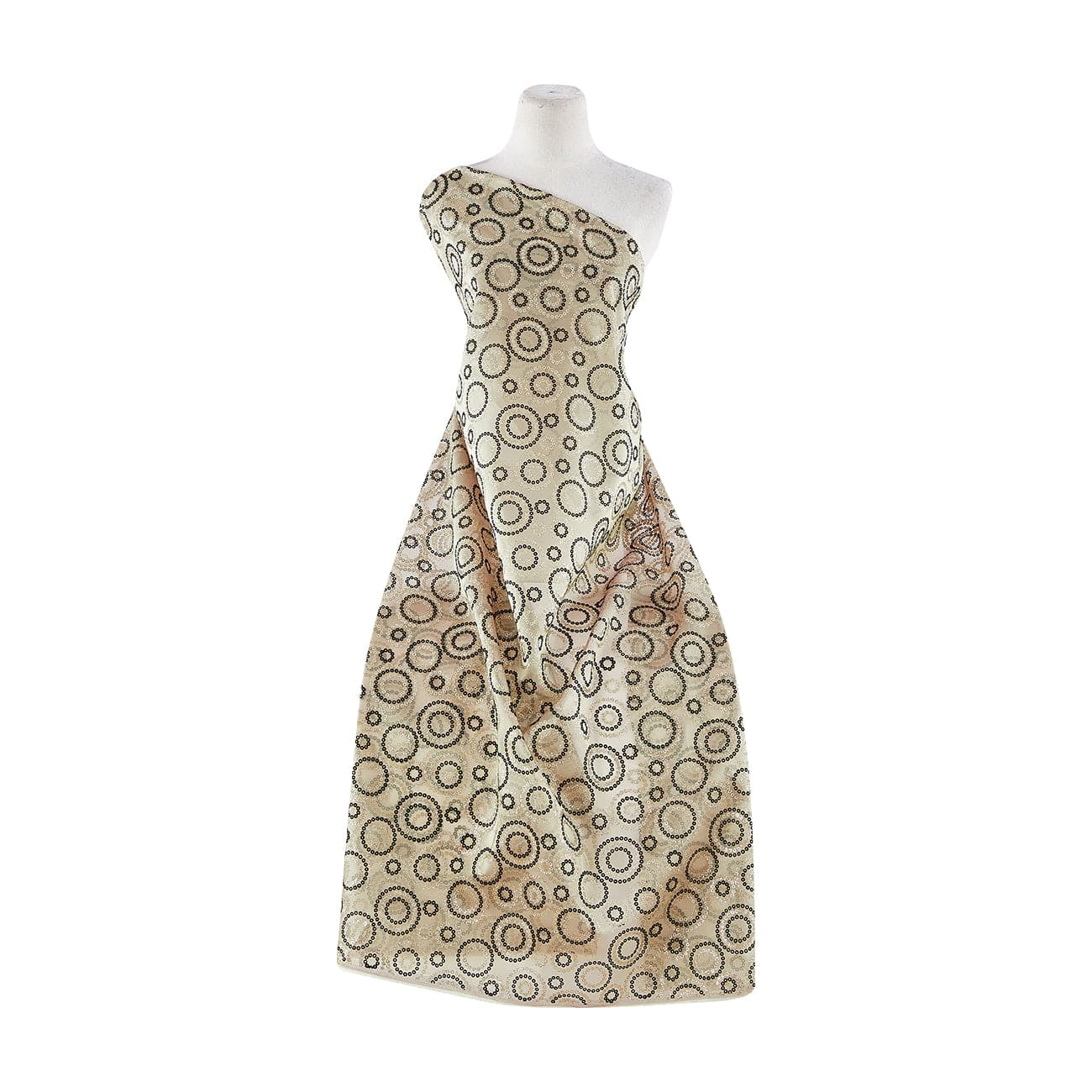 Zelouf Multi Circle Flock And Glitter On Organza , Sewing, DIY, Crafts ...