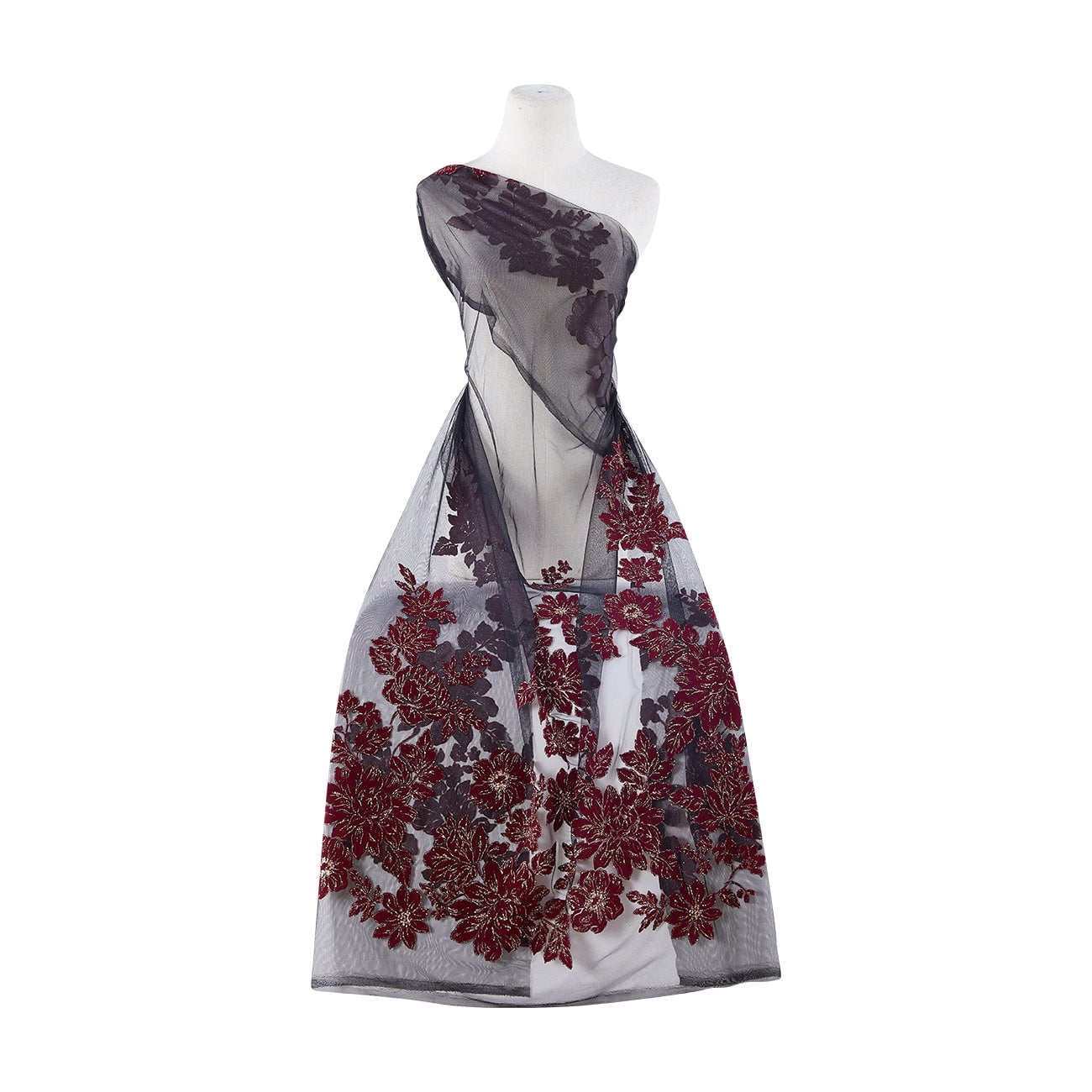 Zelouf Nemus Glitter Lined Flock Mesh , Sewing, DIY, Crafts Fabric by ...