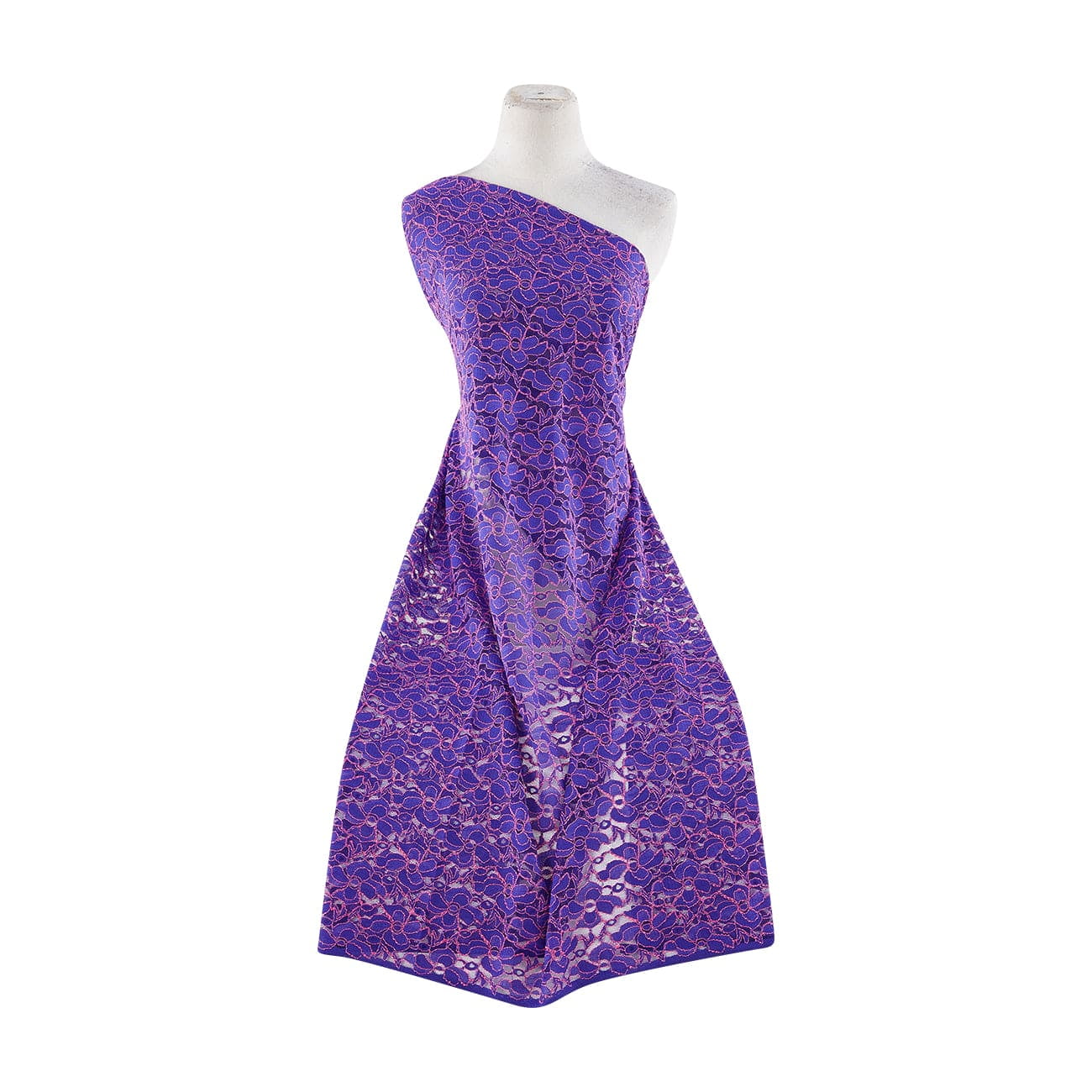 Zelouf Neon Lace , Sewing, DIY, Crafts Fabric by the Yard, Purple/pink ...