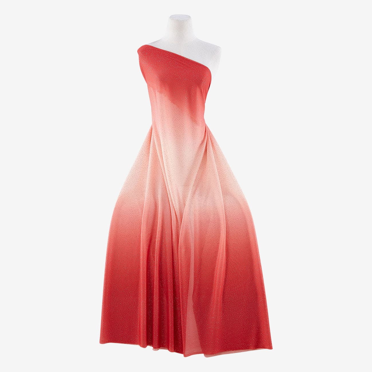 Zelouf Ombre Glitter Chiffon , Sewing, DIY, Crafts Fabric by the Yard, Coral/blush Muse, 1 Yard ...