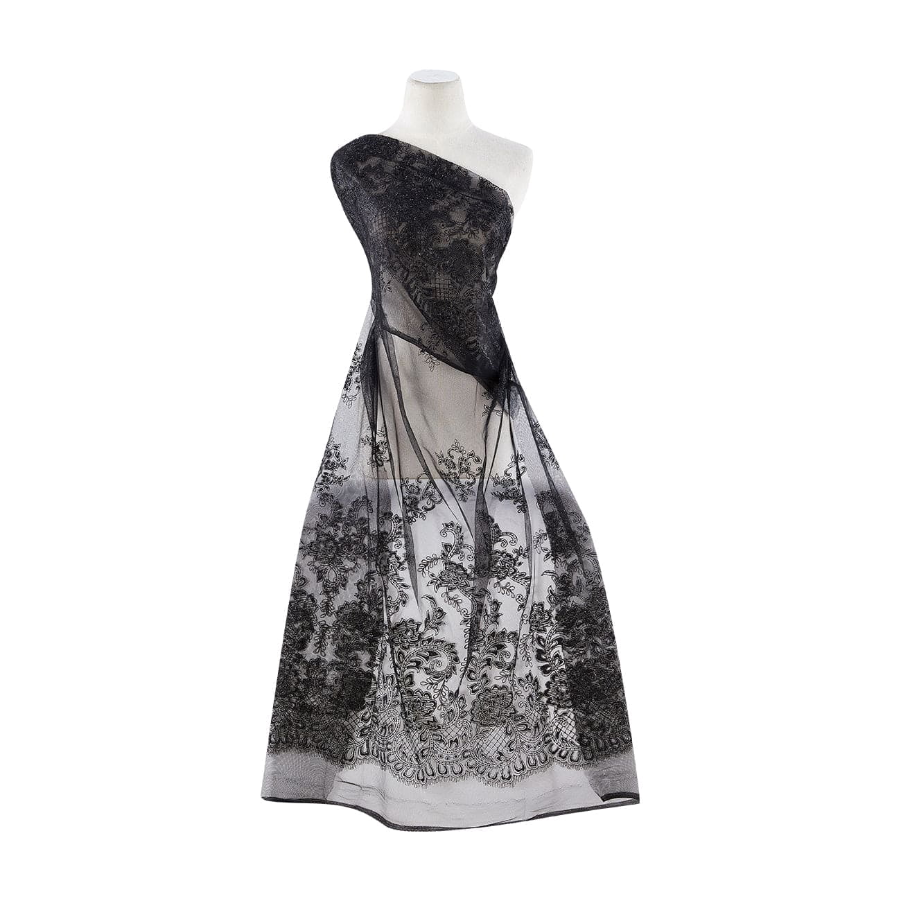 Zelouf Polina Floral Glitter & Caviar On Tulle , Sewing, DIY, Crafts ...