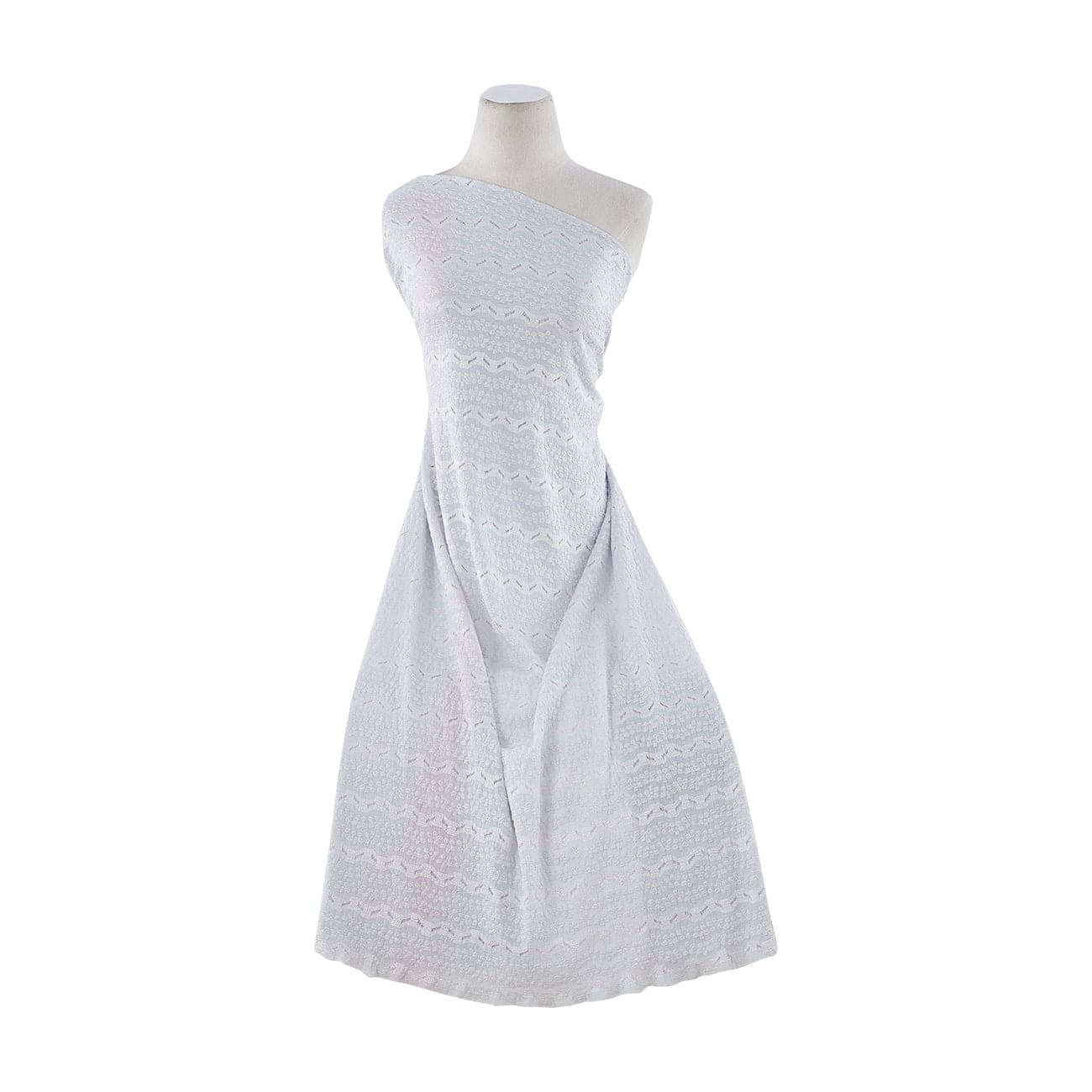 Zelouf Pucker Stripe And Eyelet Lace , Sewing, DIY, Crafts Fabric by ...