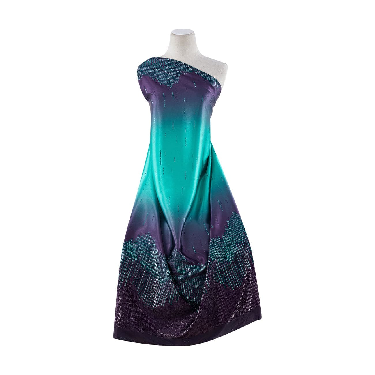 Zelouf Raindrop Dbl Border Glitter On Charmeuse Dbl Ombre , Sewing, DIY ...