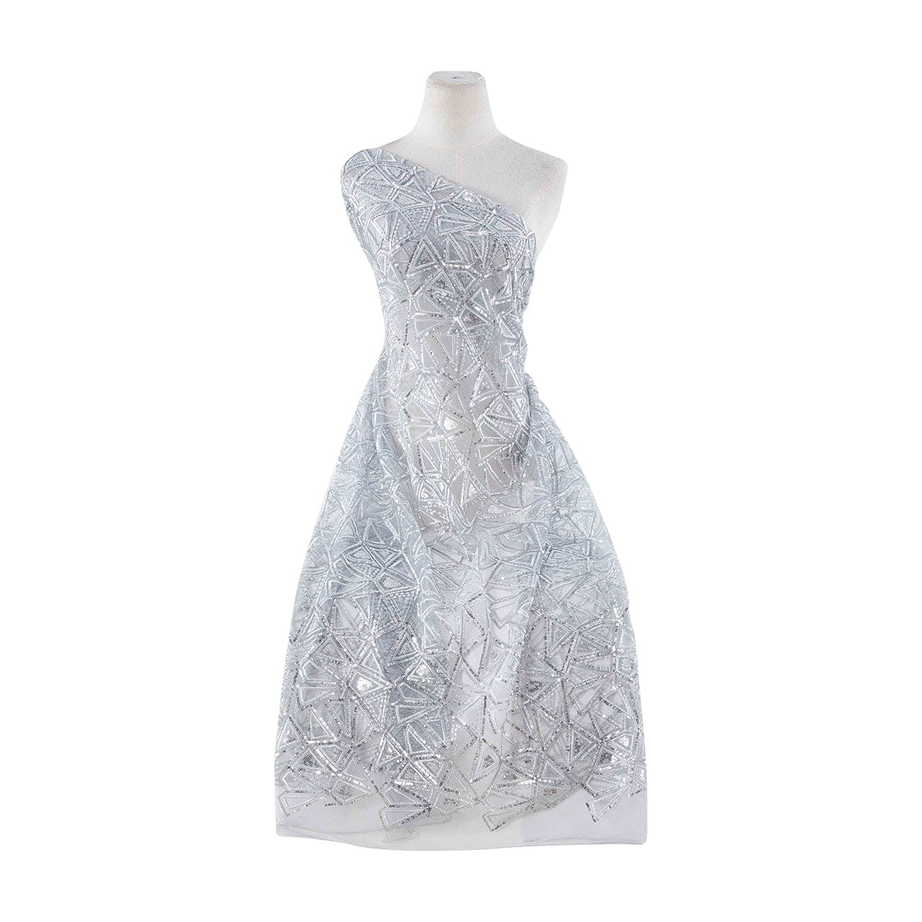 Zelouf Roni Geo Sequin Embroiderdy On Mesh , Sewing, DIY, Crafts Fabric ...