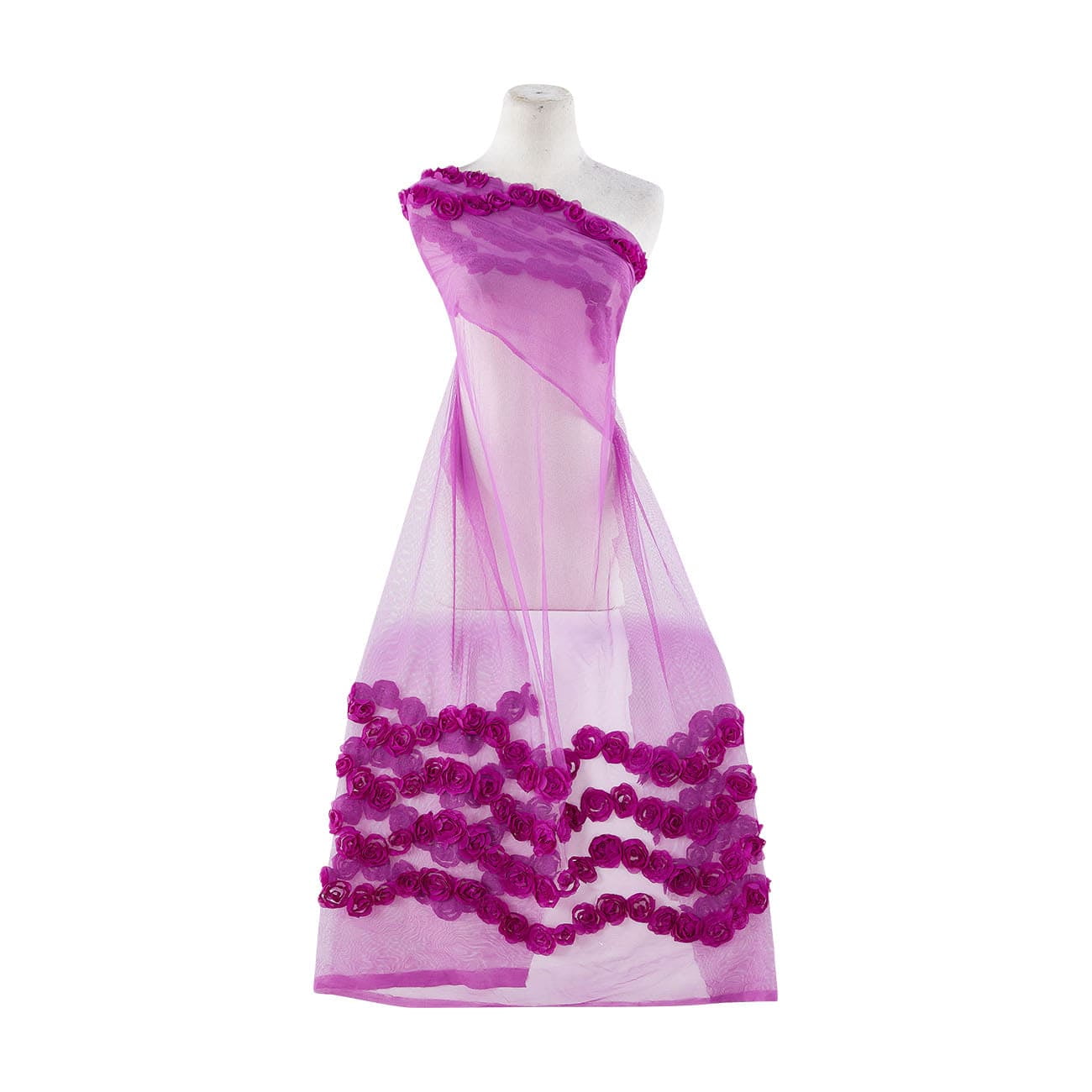 Zelouf Rose And Wave Sutash Double Border On Tulle , Sewing, DIY ...