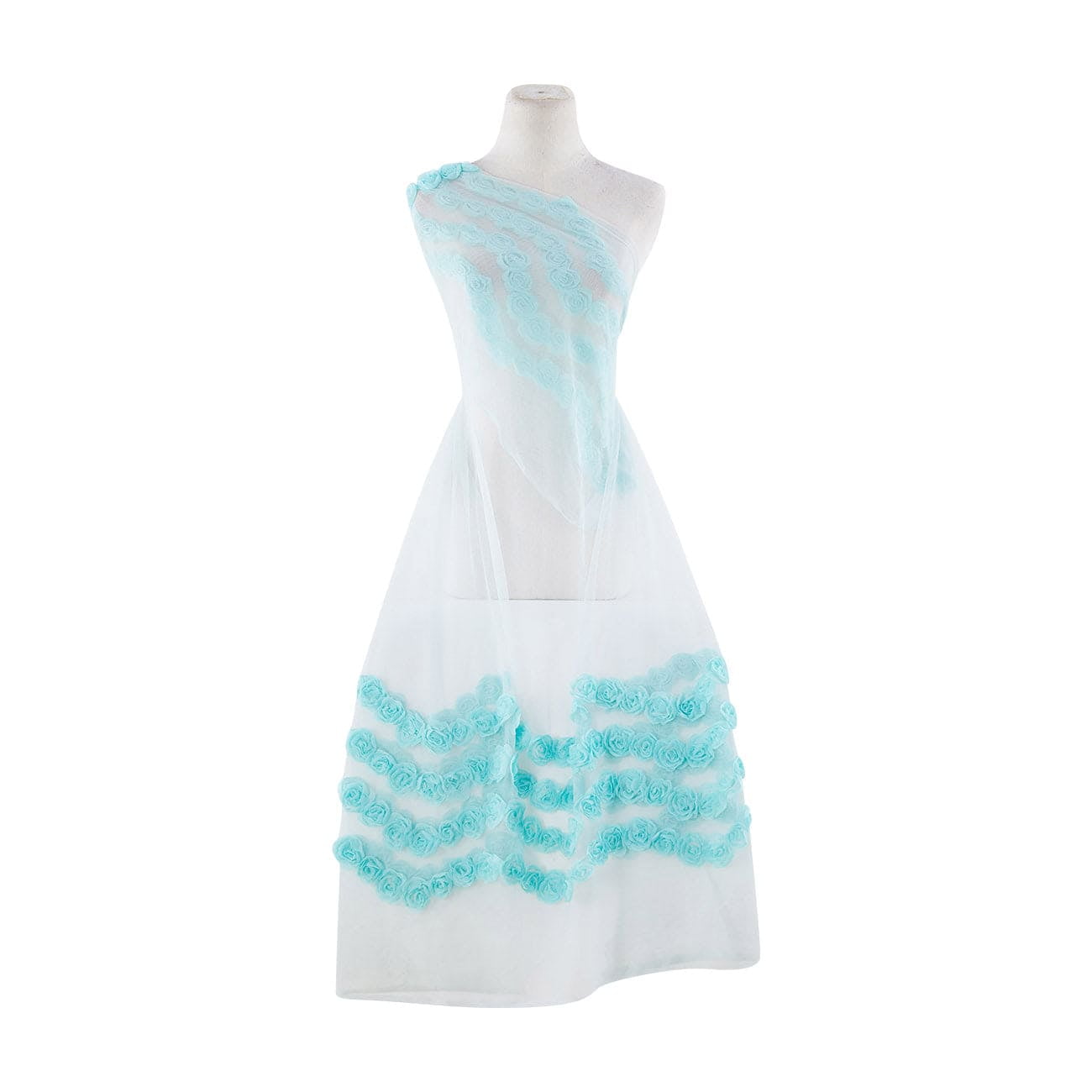 Zelouf Rose And Wave Sutash Double Border On Tulle , Sewing, DIY ...