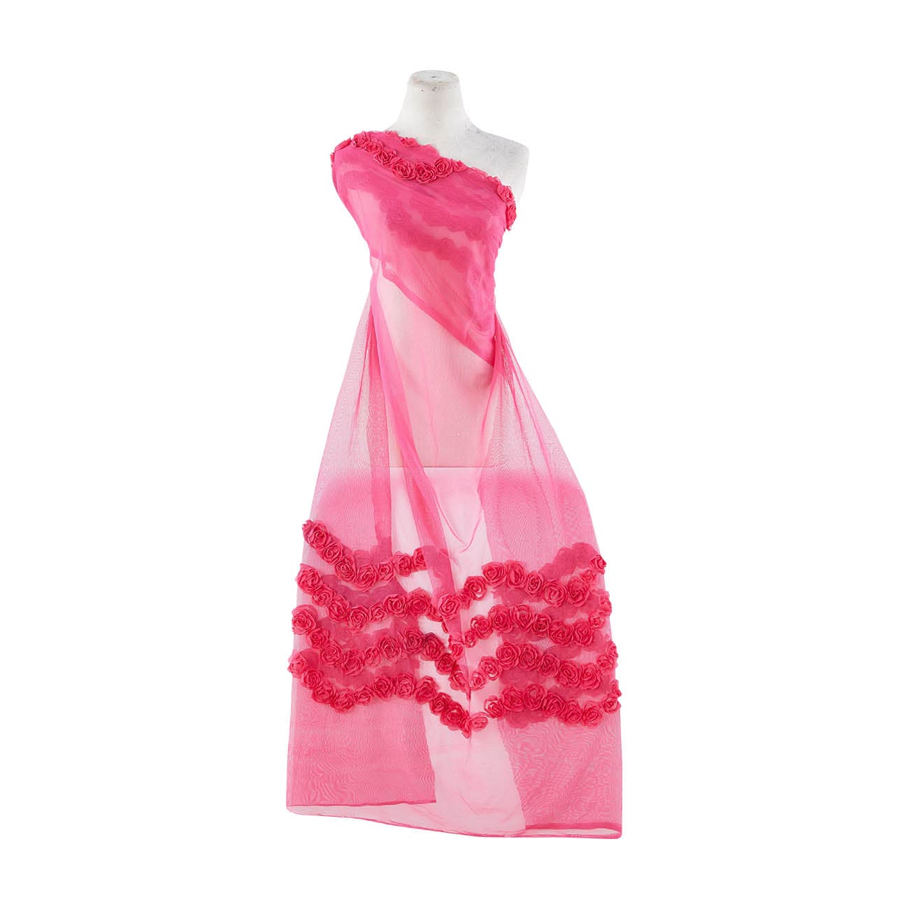 Zelouf Rose And Wave Sutash Double Border On Tulle , Sewing, DIY ...