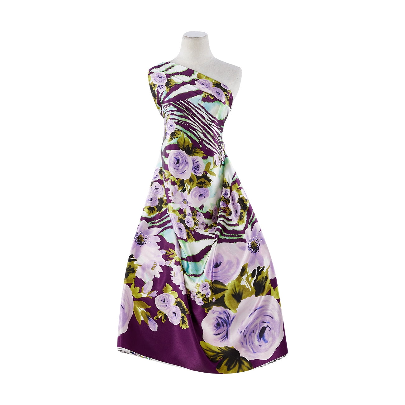 Zelouf Rosette & Ombre Zebra Print On Charmeuse , Sewing, DIY, Crafts Fabric by the Yard ...