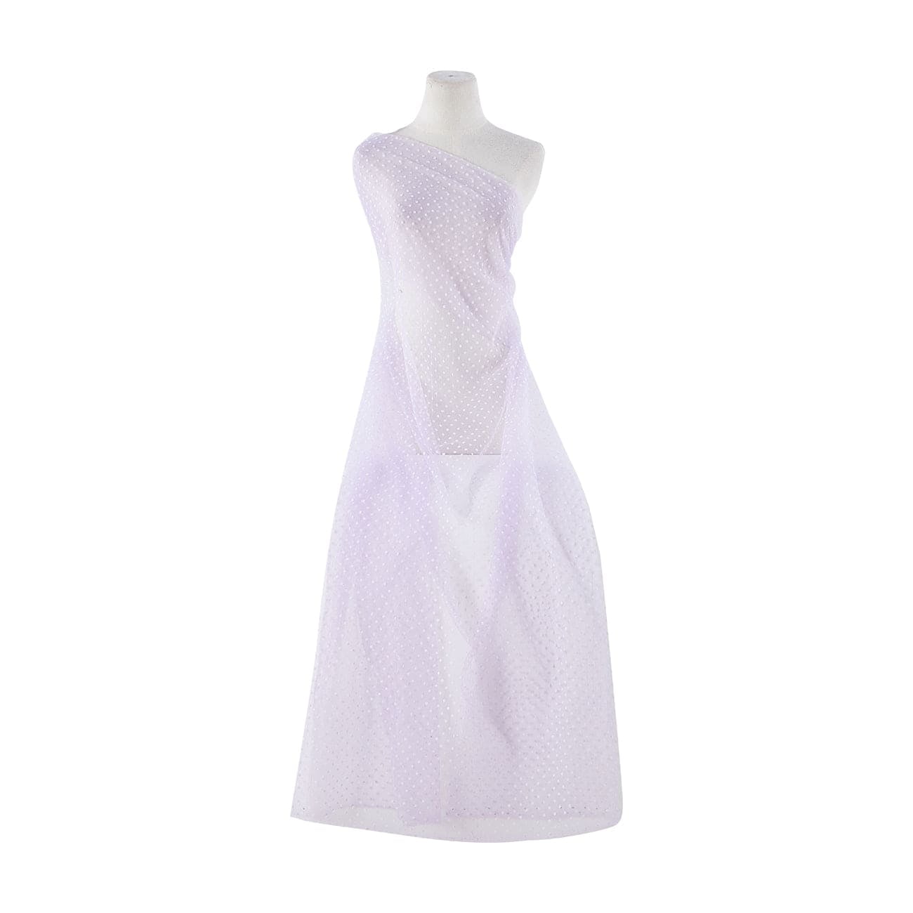 Zelouf Sarah Dot Flock Pleated Mesh , Sewing, DIY, Crafts Fabric by the ...