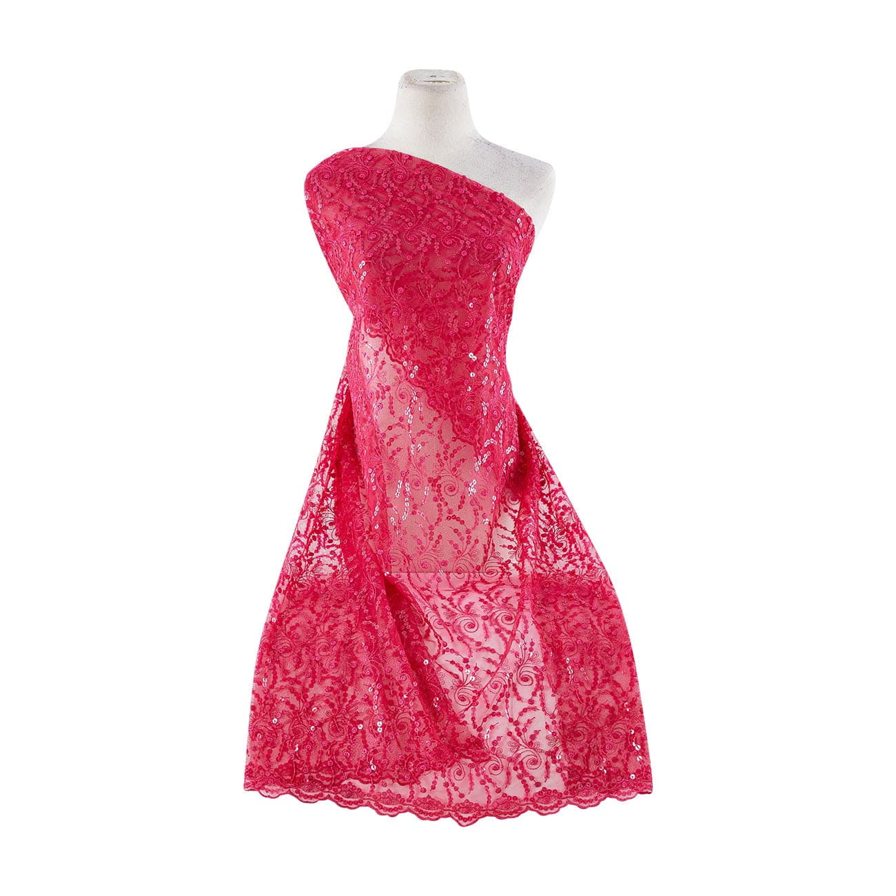 Zelouf Sequins Emb Double Border Scallop Cut On Tulle , Sewing, DIY ...