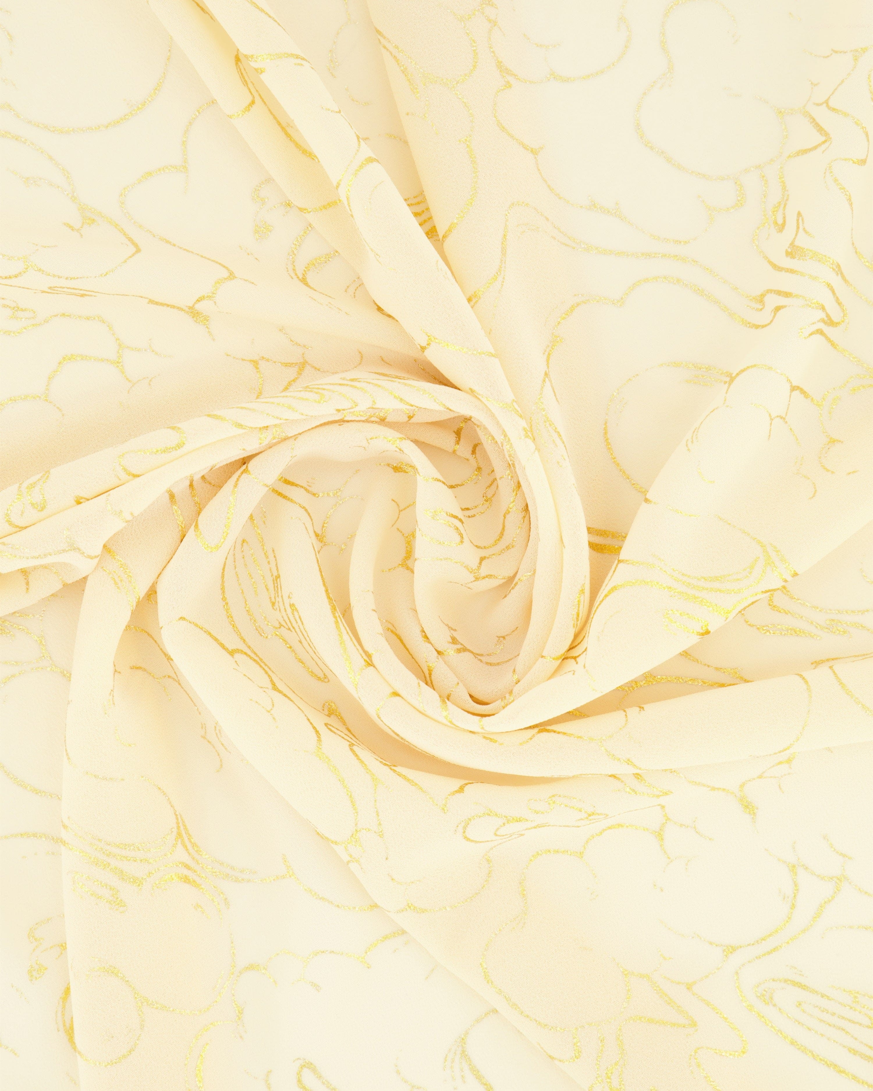 Zelouf Skye Abstract Foil Crepe Chiffon , Sewing, DIY, Crafts Fabric by ...