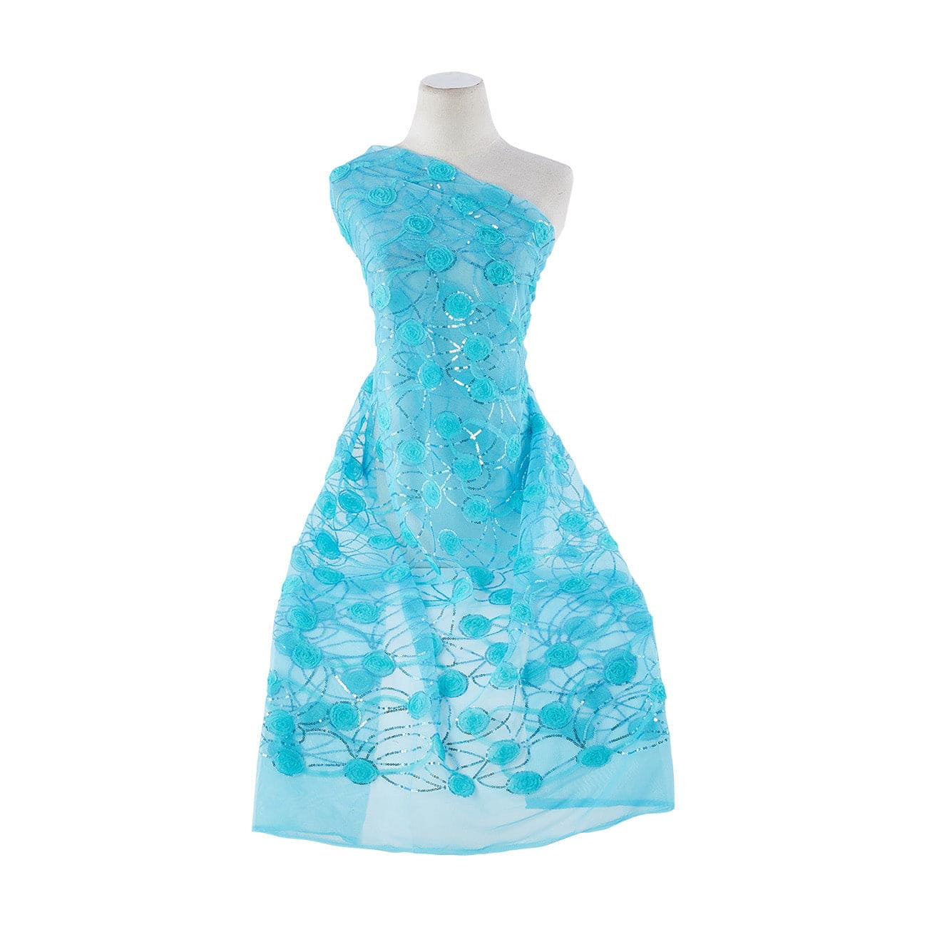 Zelouf Sutash & Sequins On Tulle , Sewing, DIY, Crafts Fabric by the ...