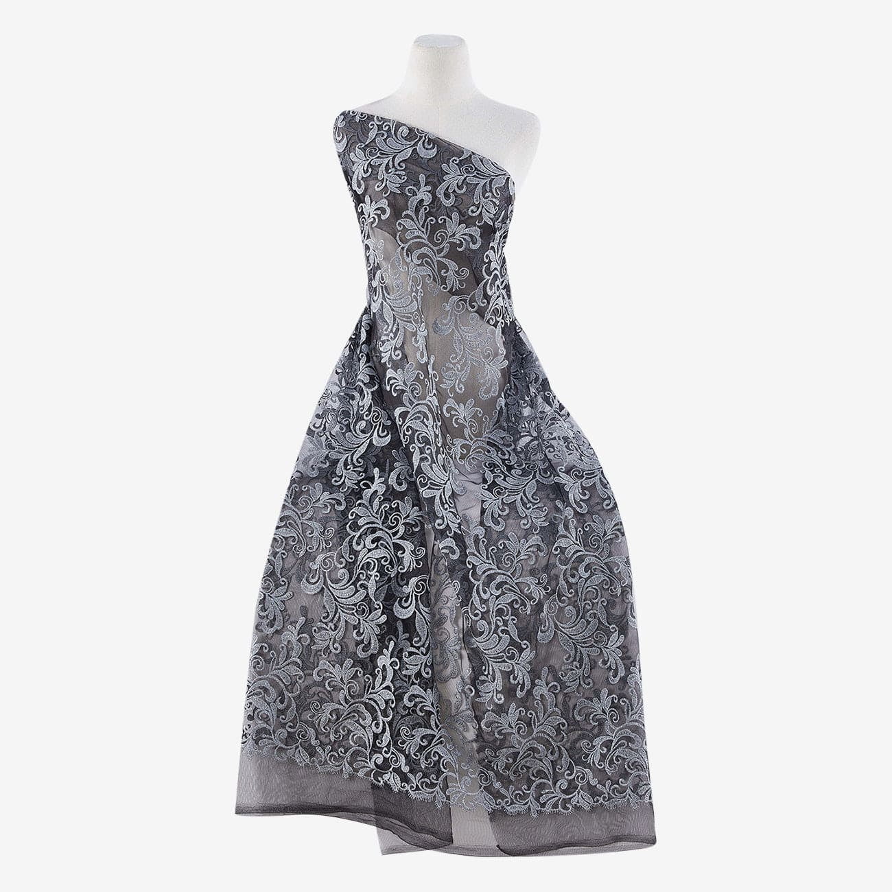 Zelouf Swirl Vine Metallic Embroidery Mesh , Sewing, DIY, Crafts Fabric ...