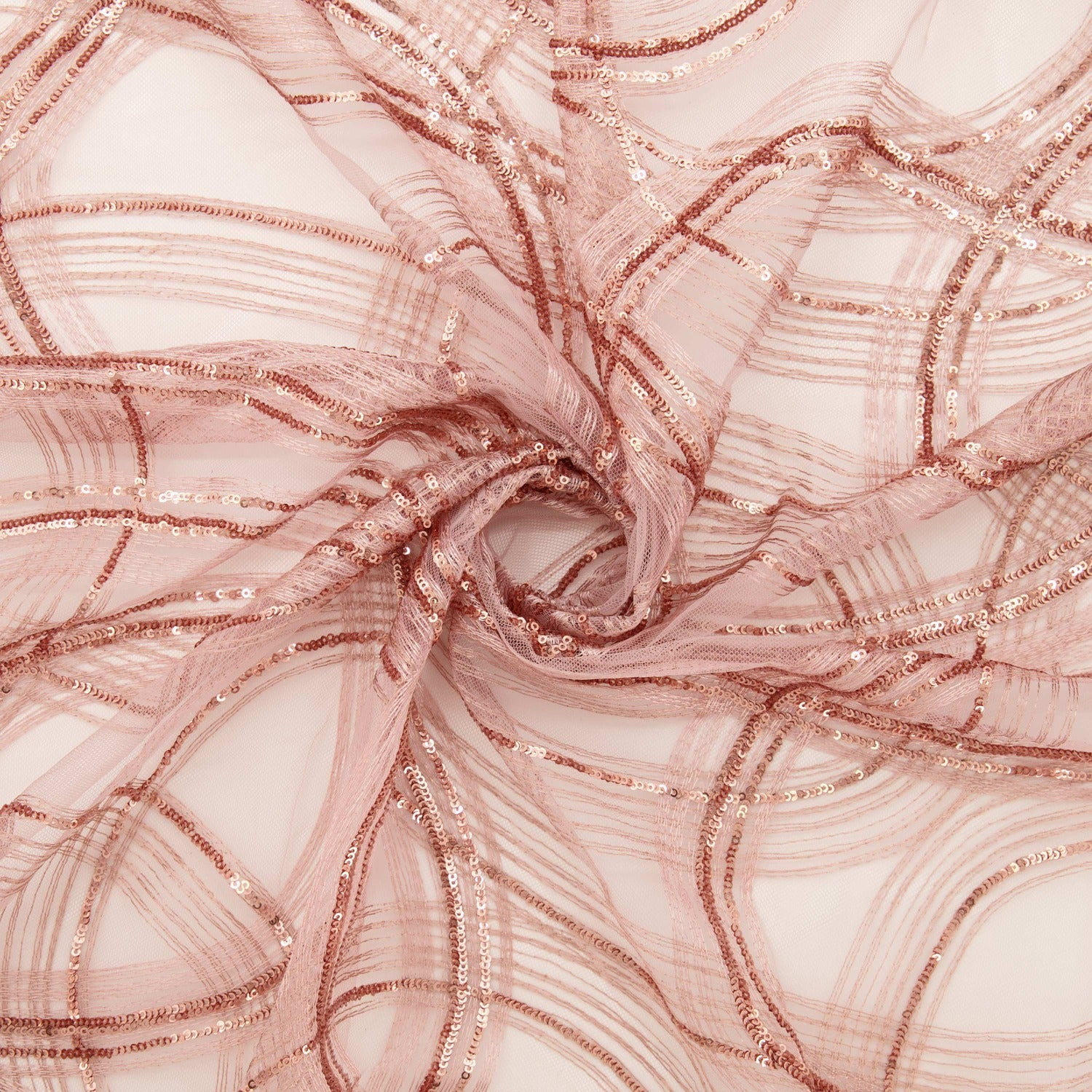 Zelouf Tanya Abstract Lines With Sequins On Mesh , Sewing, DIY, Crafts ...