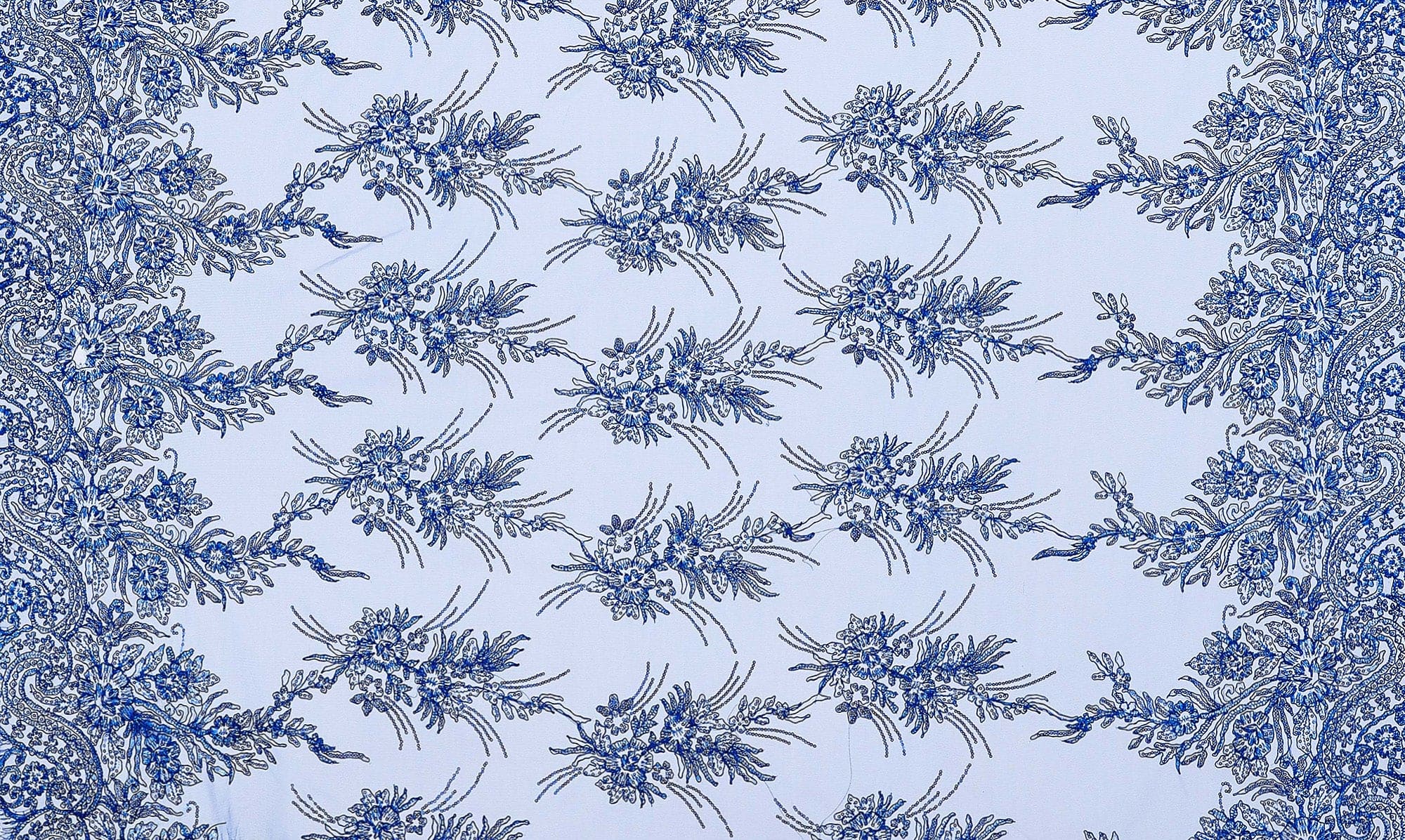Zelouf Tera Floral Corded On Tulle W/trans , Sewing, DIY, Crafts Fabric ...