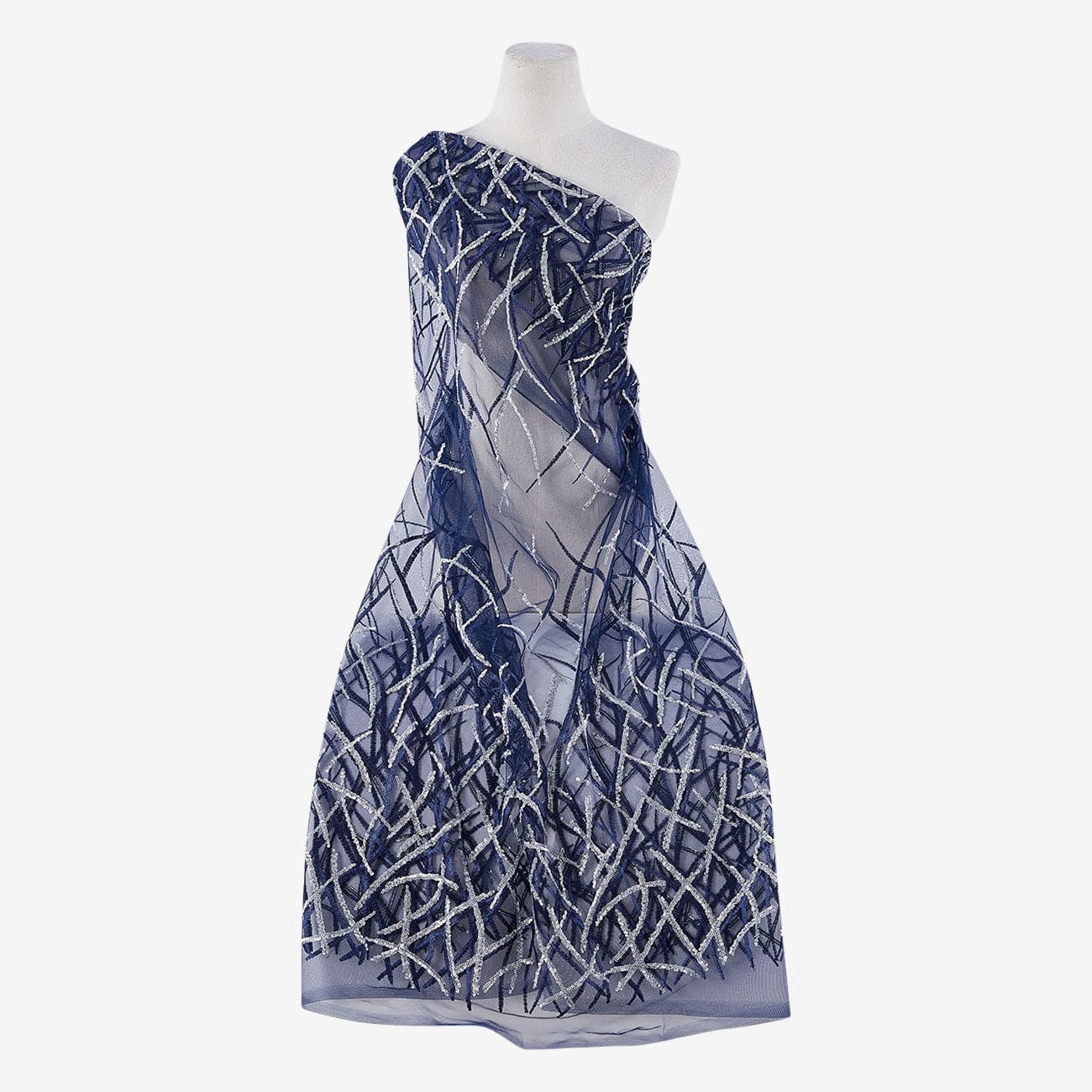 Zelouf Thunder Double Border Sequin Embroidered Mesh , Sewing, DIY ...