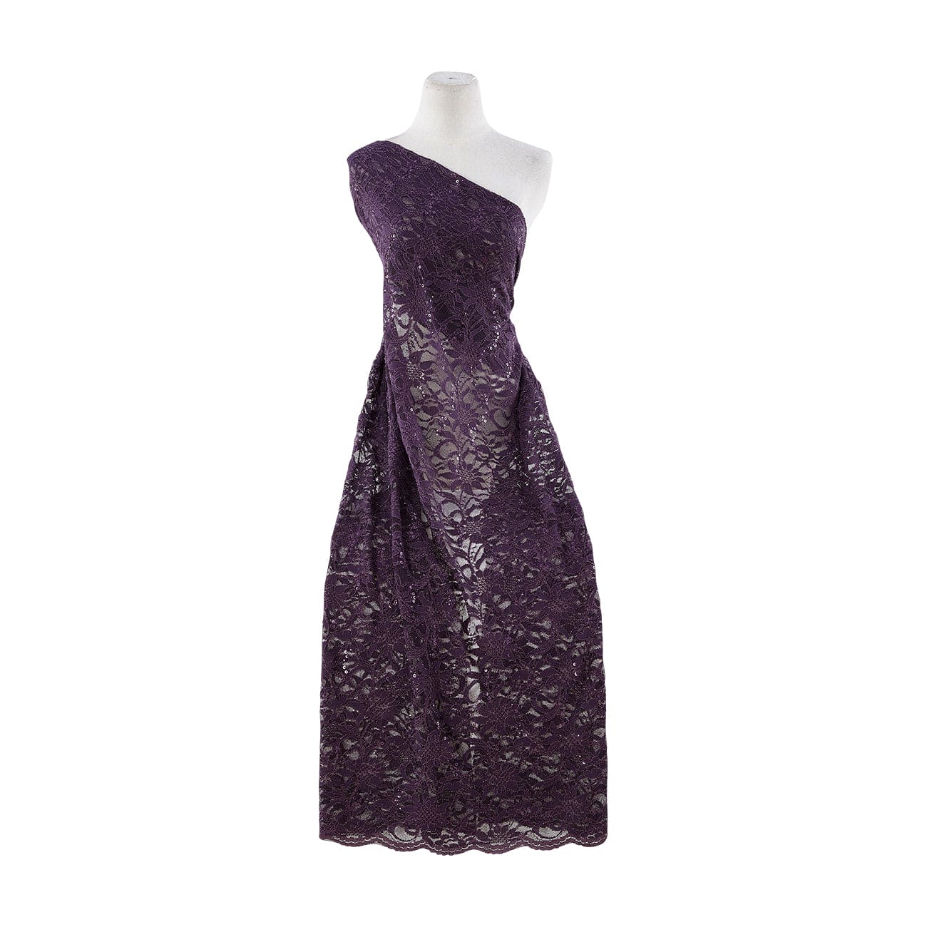 Zelouf Tonal Stretch Lace W/trans-Scallop , Sewing, DIY, Crafts Fabric ...