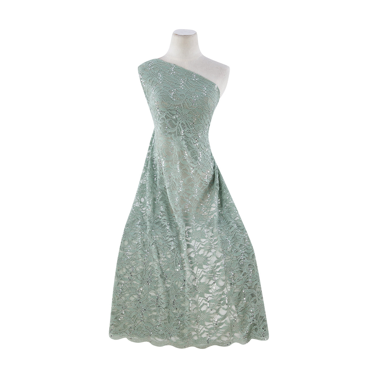 Zelouf Tonal Stretch Lace W/trans-Scallop , Sewing, DIY, Crafts Fabric ...