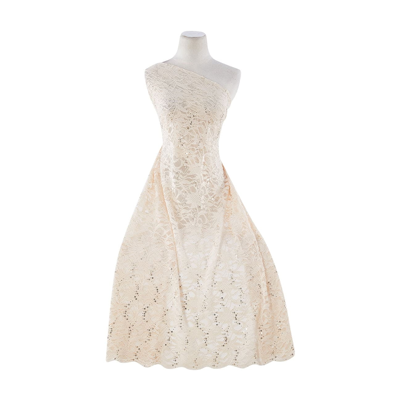 Zelouf Tonal Stretch Lace W/trans-Scallop , Sewing, DIY, Crafts Fabric ...